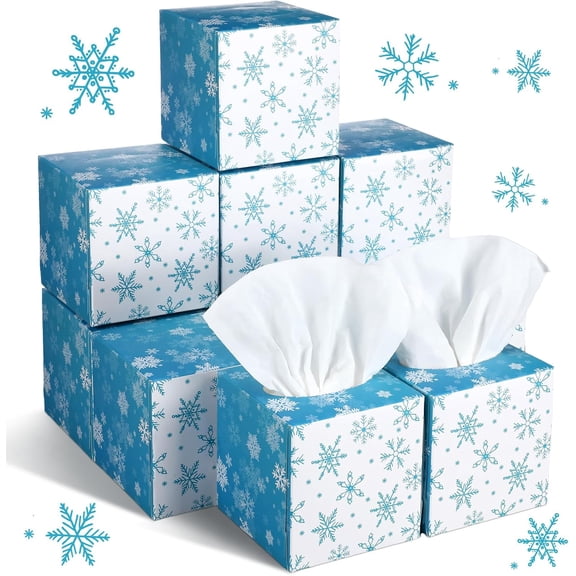 Holiday Tissues Cube Box