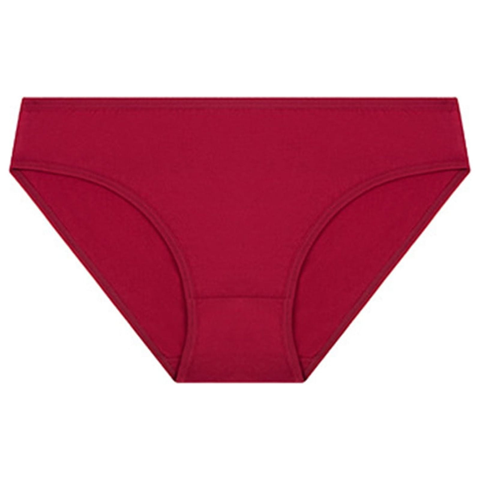 12 Pack Women's Underwear Solid Color Sports Casual Low Waist Ladies ...