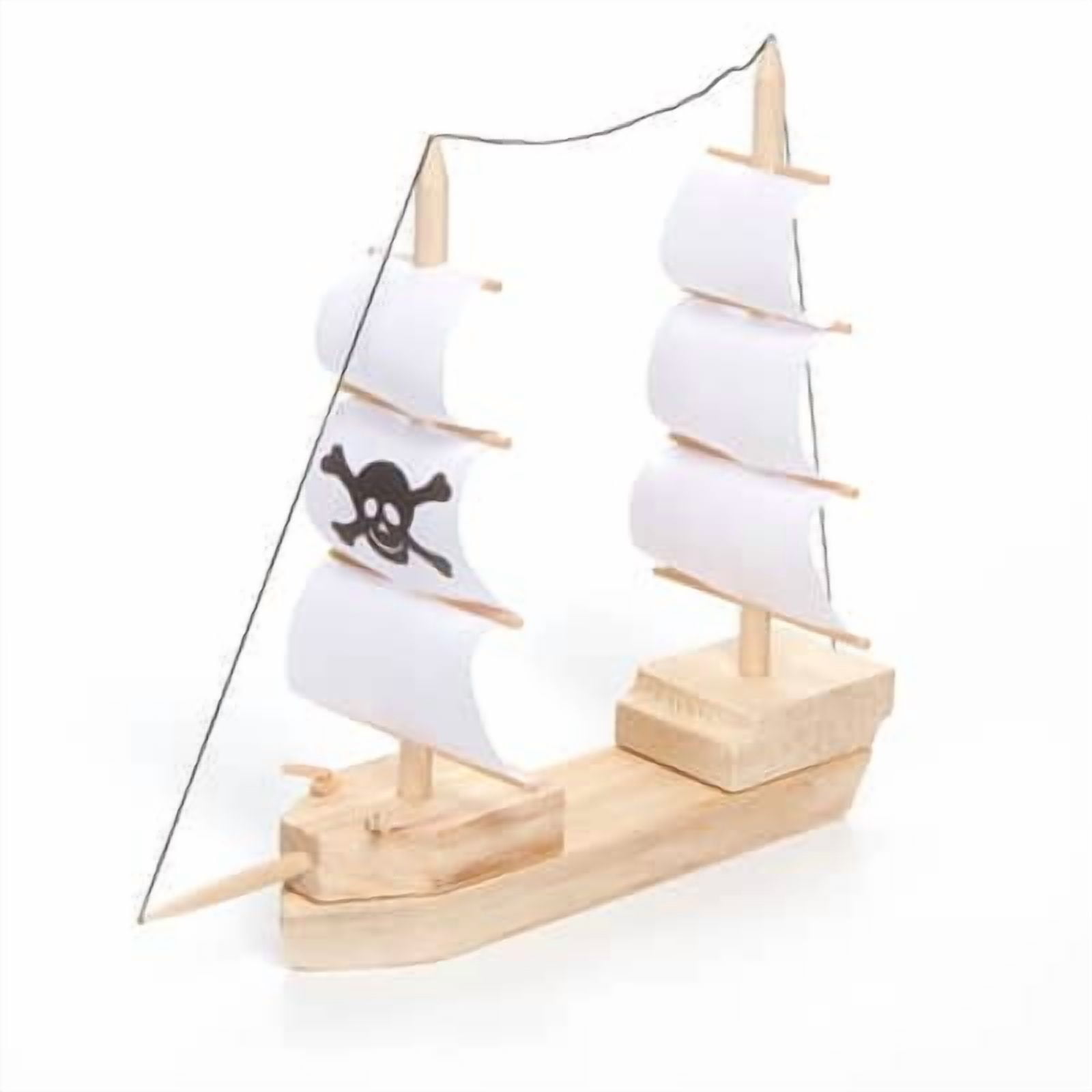 12 Pack: Wooden Model Pirate Ship Kit by Creatology - Walmart.com