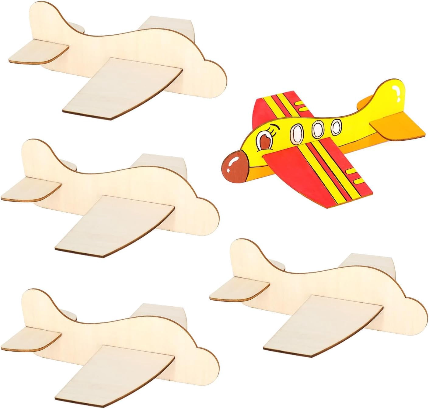 12 Pack Wooden Model Planes Balsa Wood Airplane Craft Kids Airplane ...