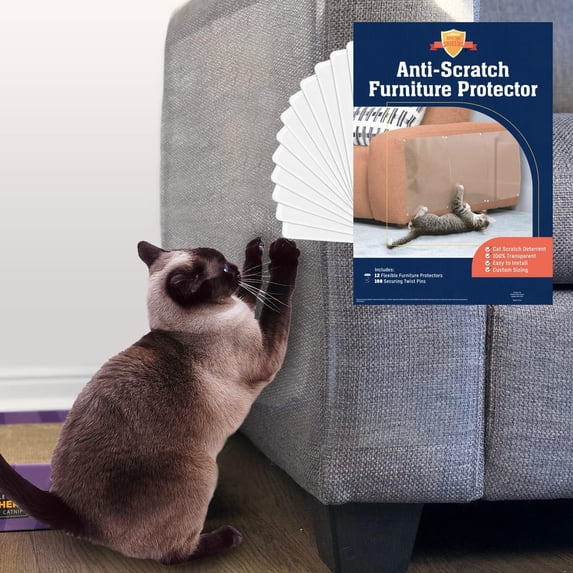 12 Pack XL Anti Cat Scratch Furniture Protector - Couch Protector from ...