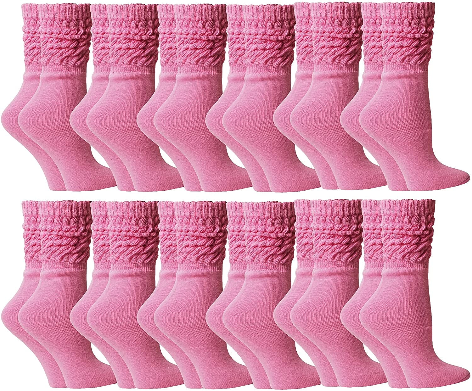 Yacht & Smith 12 Pack Womens Cotton Slouch Socks, Womans Knee High Boot ...