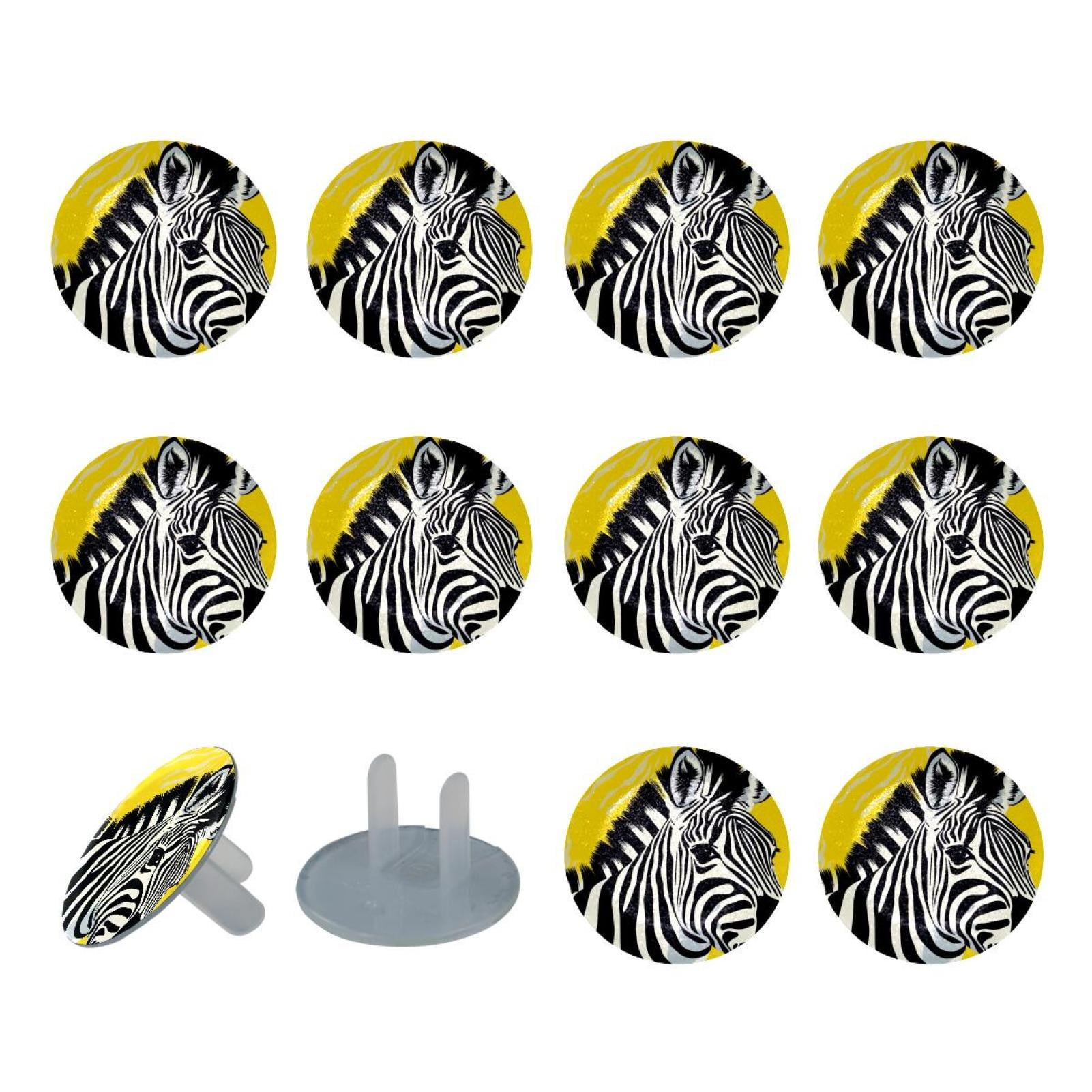 12 Pack Zebra Outlet Covers Baby Proofing | Safe Electric Plug ...