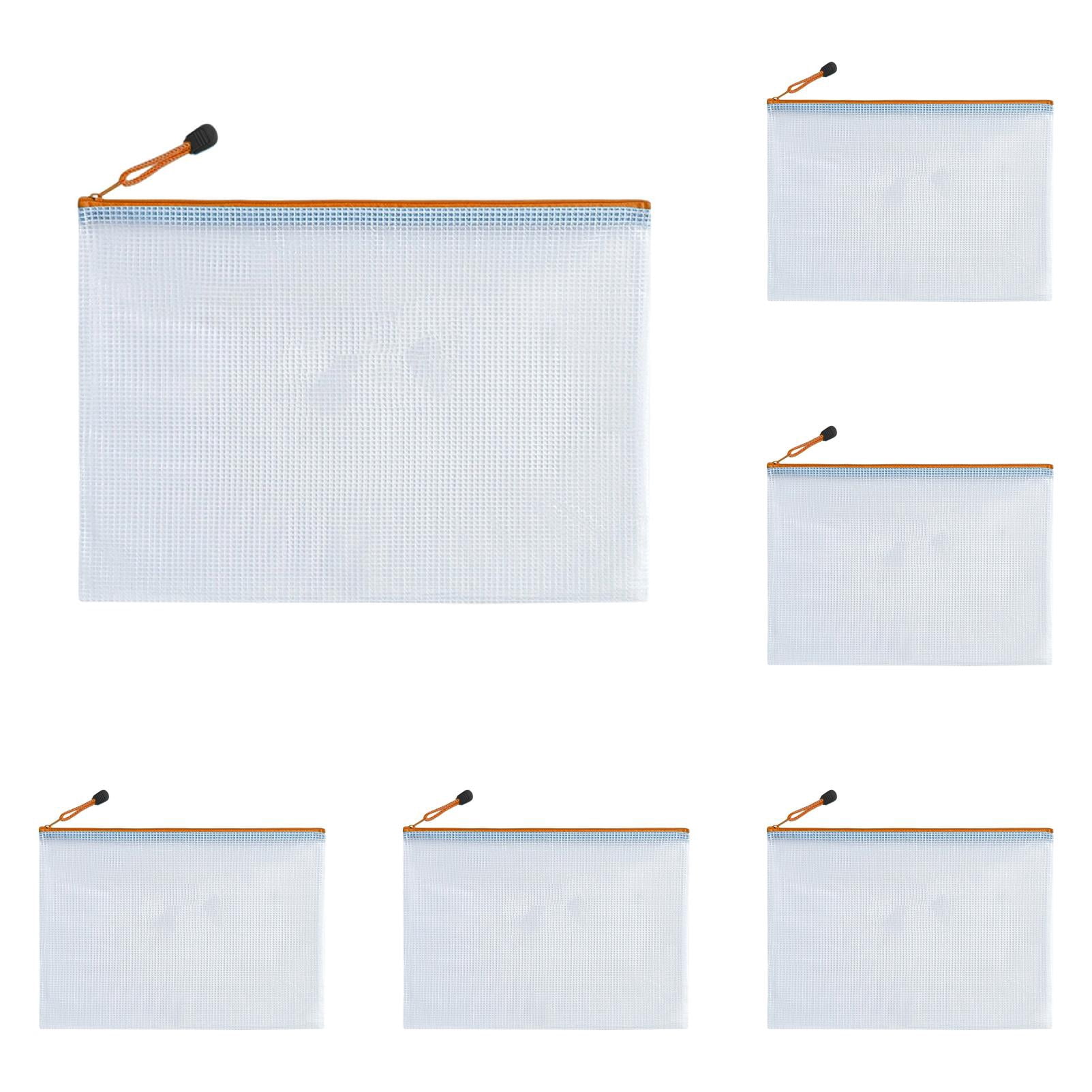 12 Pack Zipper Pouches for Organizing, Letter Size A4 Size Zipper Bags ...