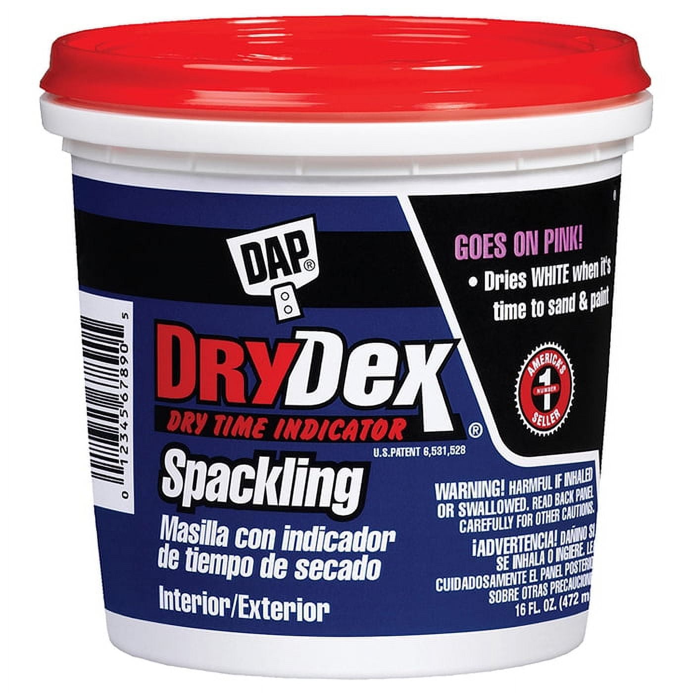 12-Pack of 1/2 pt Dap 12328 DryDex Interior/Exterior Spackling ...