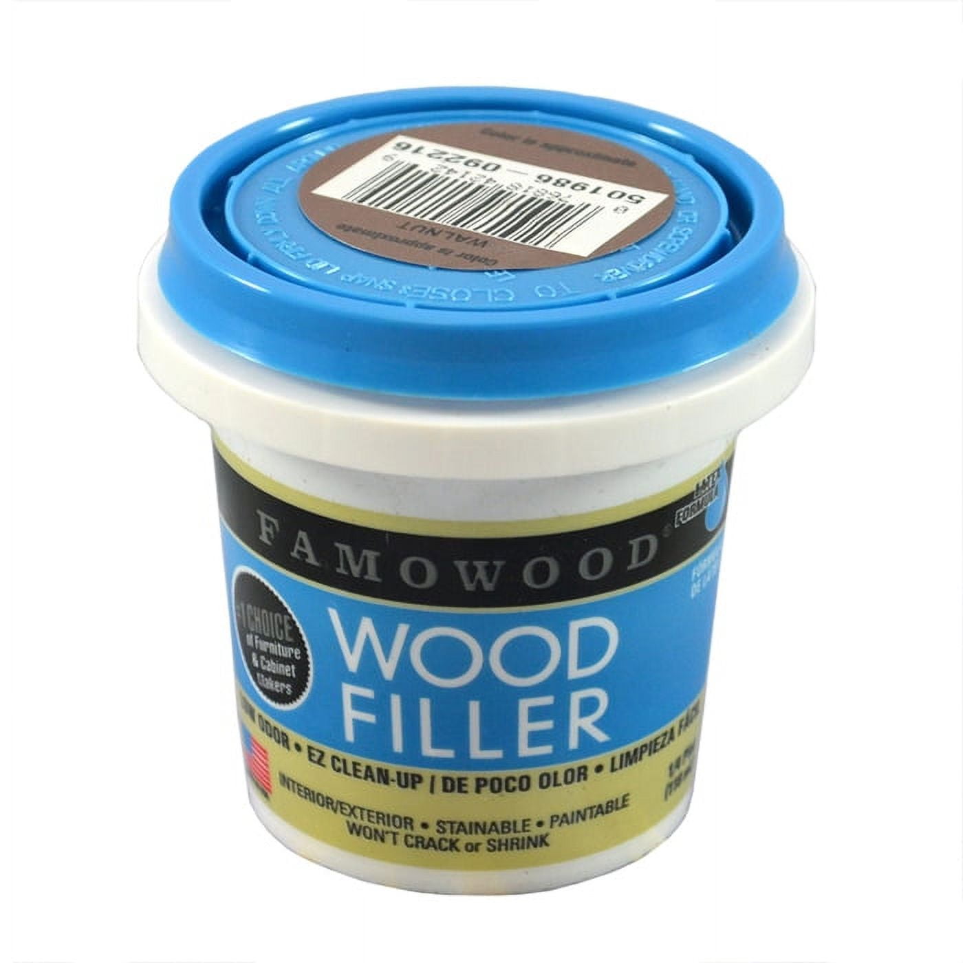 12-Pack of 1/4 pt Eclectic 40042142 Walnut Famowood Water-Based Latex ...