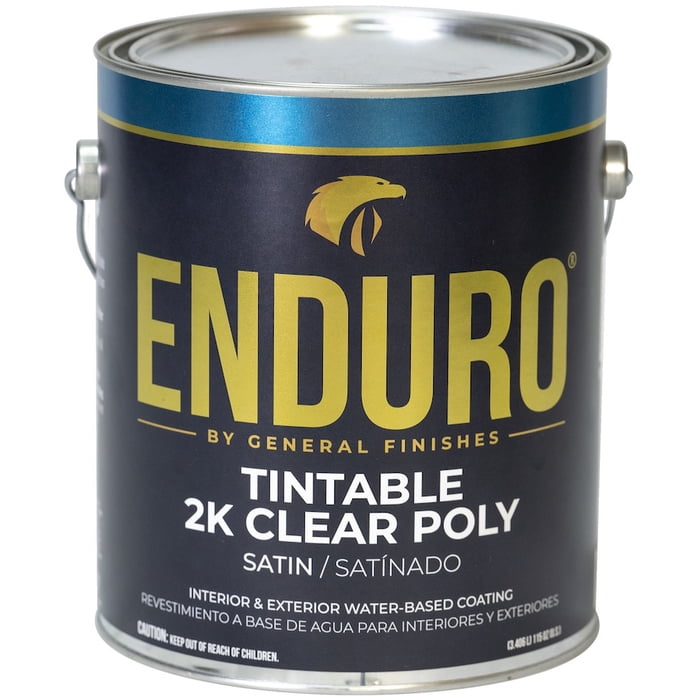 12-Pack of 1 gal General Finishes B788-L Clear Enduro 2K Clear Poly ...