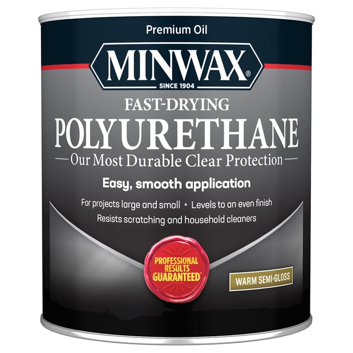 12-Pack of 1 qt Minwax 63005 Clear Fast-Drying Oil-Based Polyurethane ...