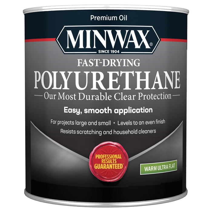 12-Pack of 1 qt Minwax 63015 Clear Water Based Poly Oil-Modified ...