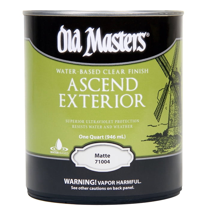 12-Pack of 1 qt Old Masters 71004 Ascend Clear Exterior Water-based ...