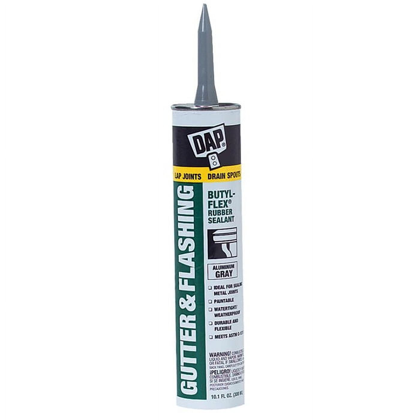 12-Pack of 10.1 oz Dap 18185 Aluminum Gray Gutter & Flashing Butyl Flex ...