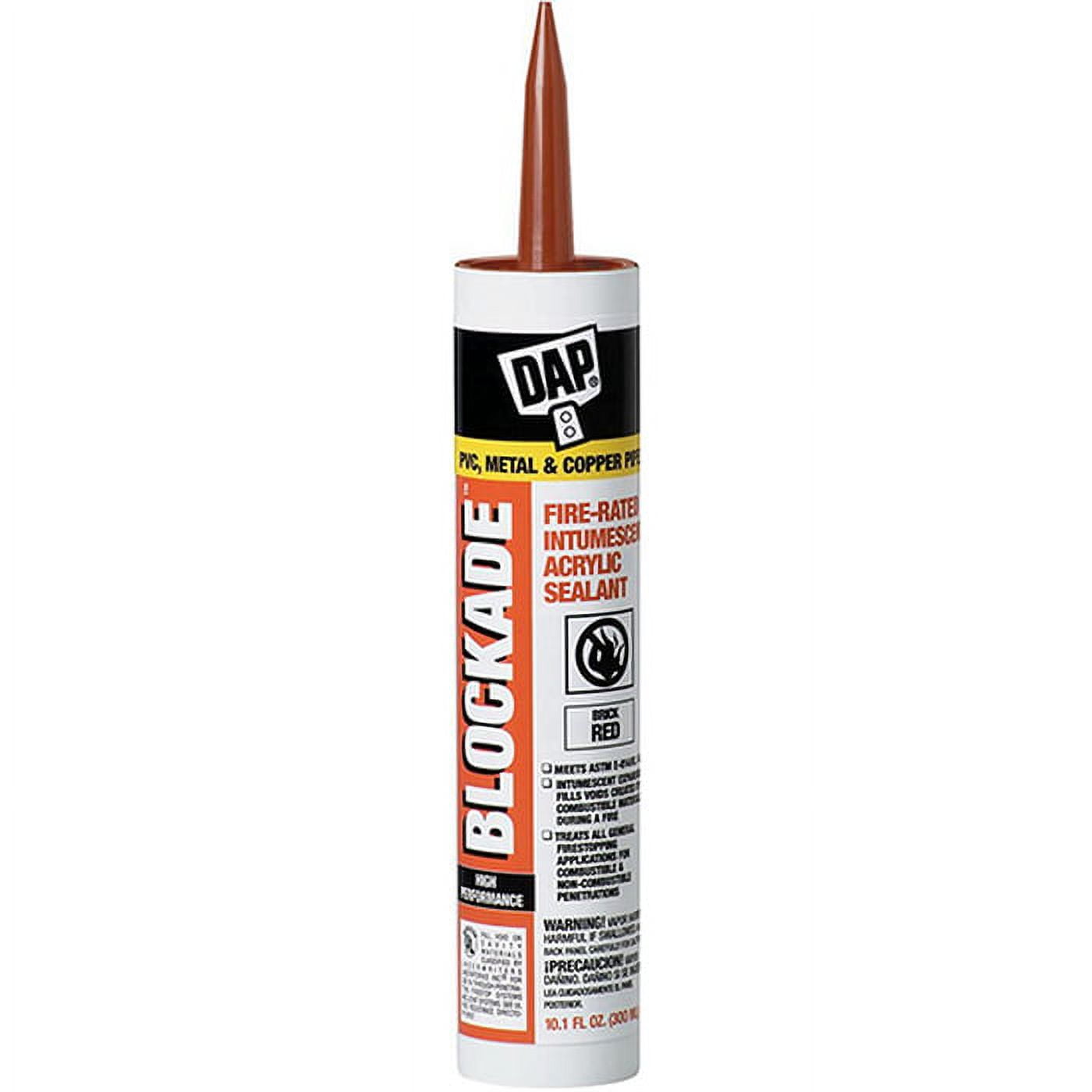 12 Pack of 10.1 oz Dap 18858 Blockade Red High Performance Intumescent ...