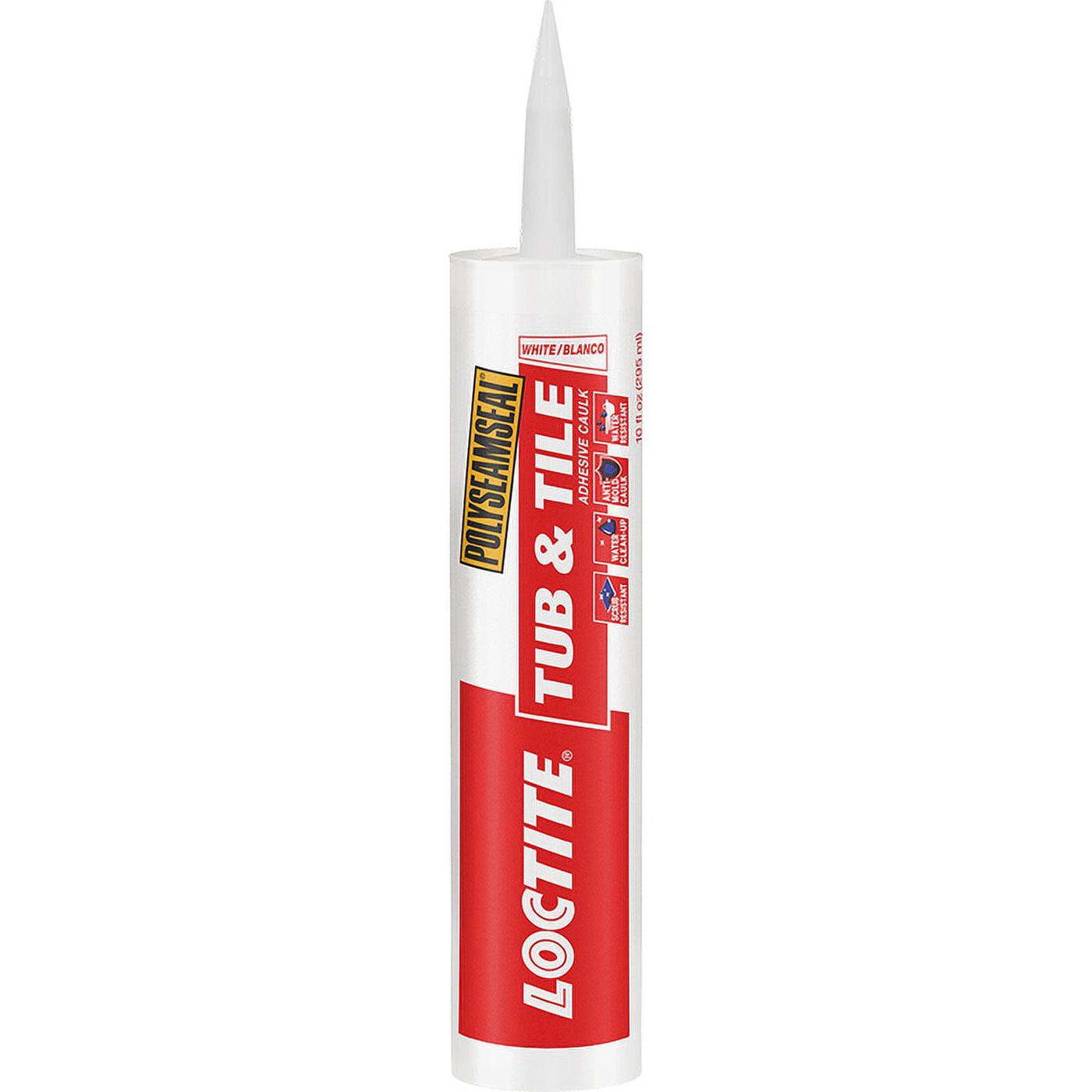 12 Pack of 10 oz OSI 65072 Loctite-OSI White Tub and Tile Adhesive ...