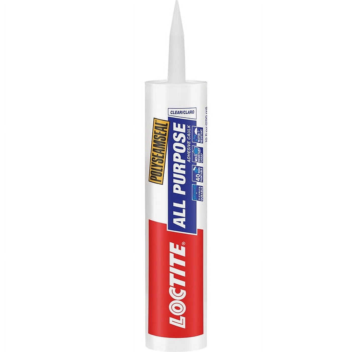 12 Pack of 10 oz OSI 65086 Loctite-OSI Clear All Purpose Adhesive Caulk ...