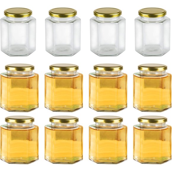 12 Oz Glass Jars Lids