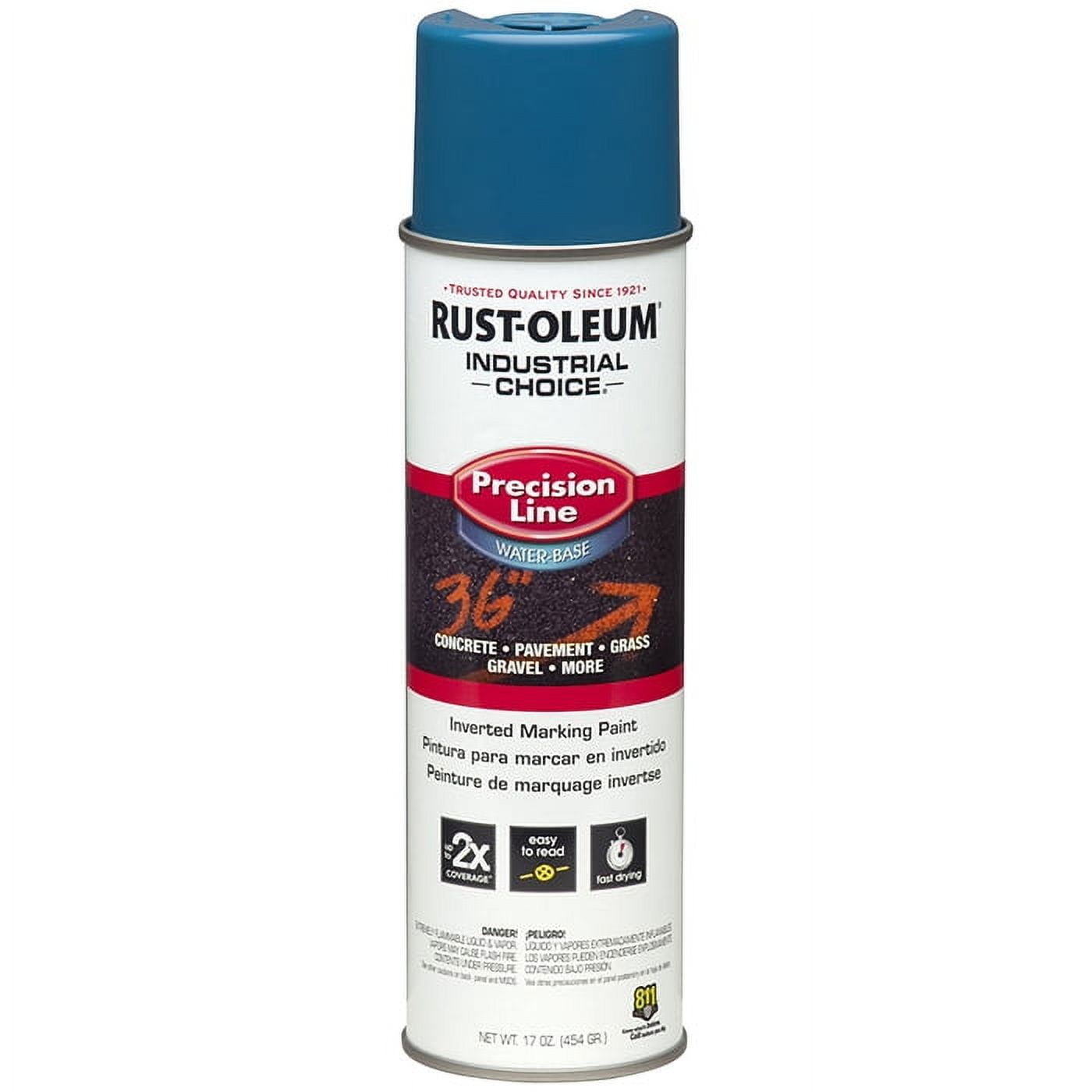 12-Pack of 17 oz Rust-Oleum 203031 Industrial Choice Caution Blue ...