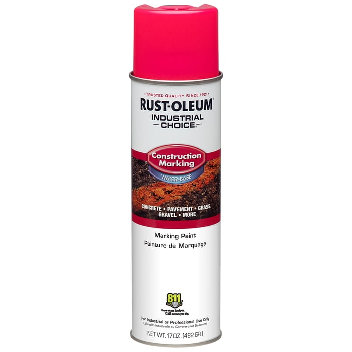 12-Pack of 17 oz Rust-Oleum 264702 Fluorescent Pink Industrial Choice ...