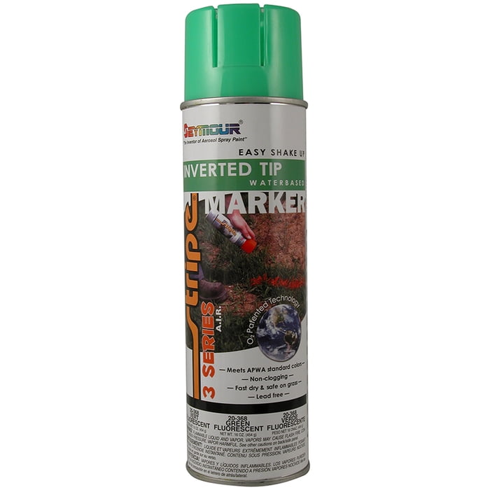 12-Pack of 20 oz Seymour 20-368 Stripe Fluorescent Green 3 Series Water ...