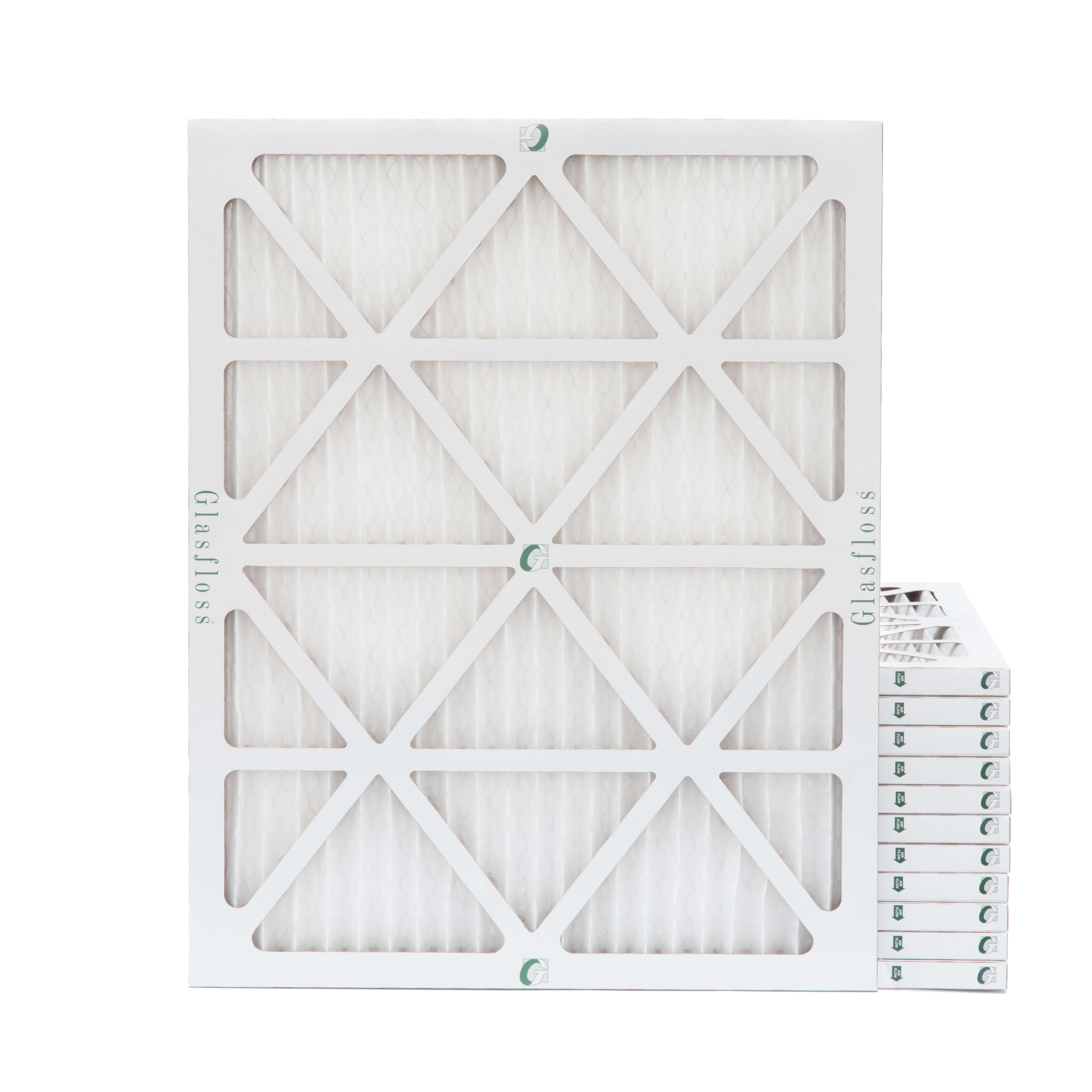 20x25x1 MERV 10 Pleated Air Filters (12 Pack), Ideal for HVAC, Protects ...