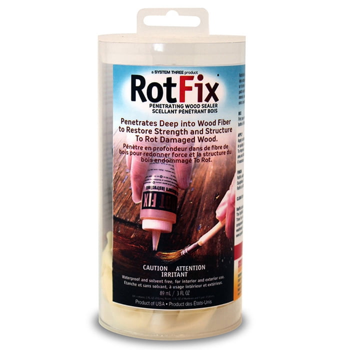 12-Pack of 3 oz System Three Resins 1500K06 Rot Fix Epoxy Wood Sealer ...