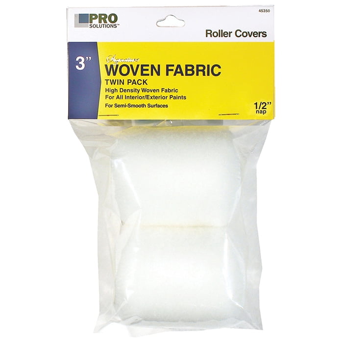 12 Pack of 3″ x 1/2″ Nap Pro Solutions 45350 Signature, White Woven ...
