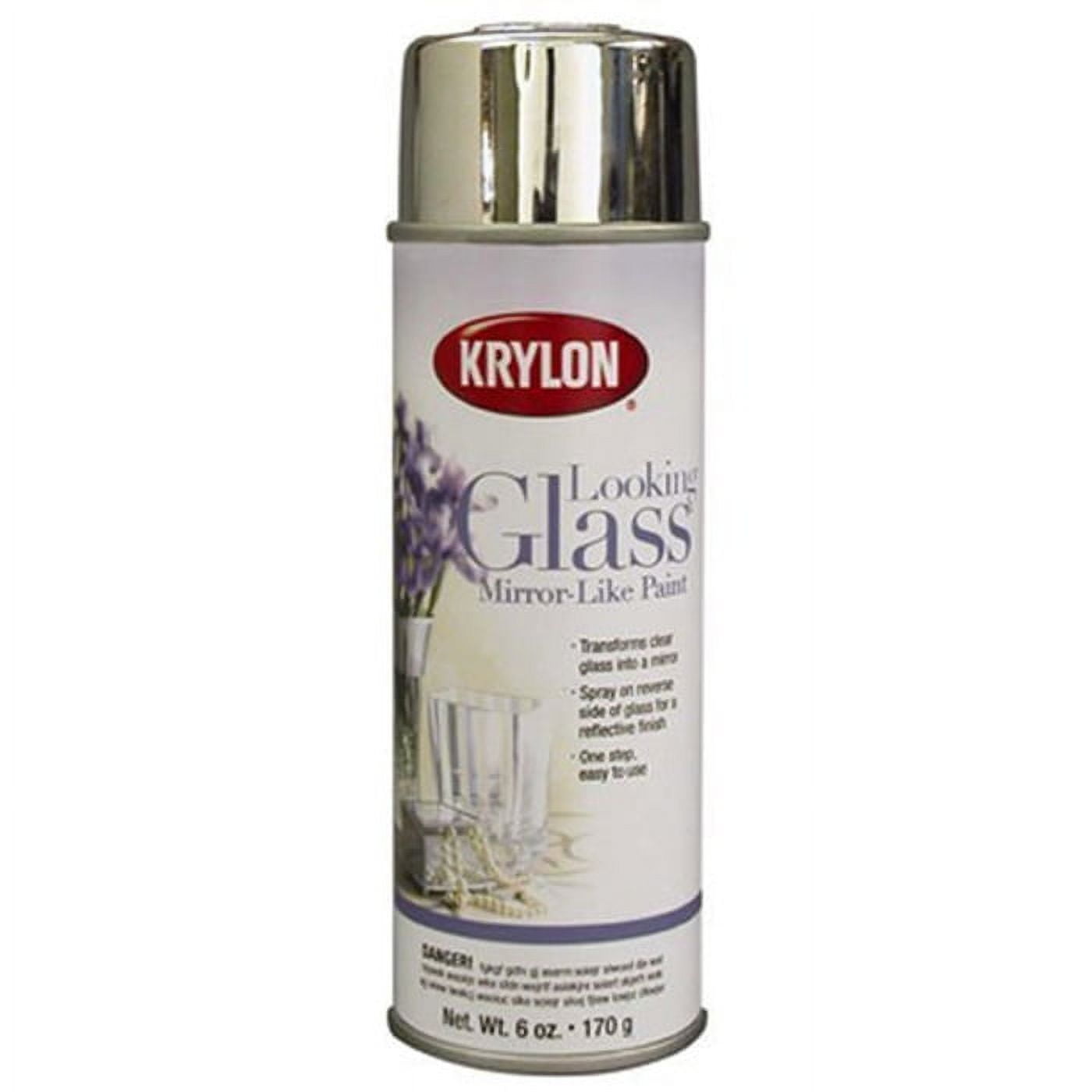 12-Pack of 6 oz Krylon 9033 Looking Glass Clear Mirror-Like Spray Paint ...