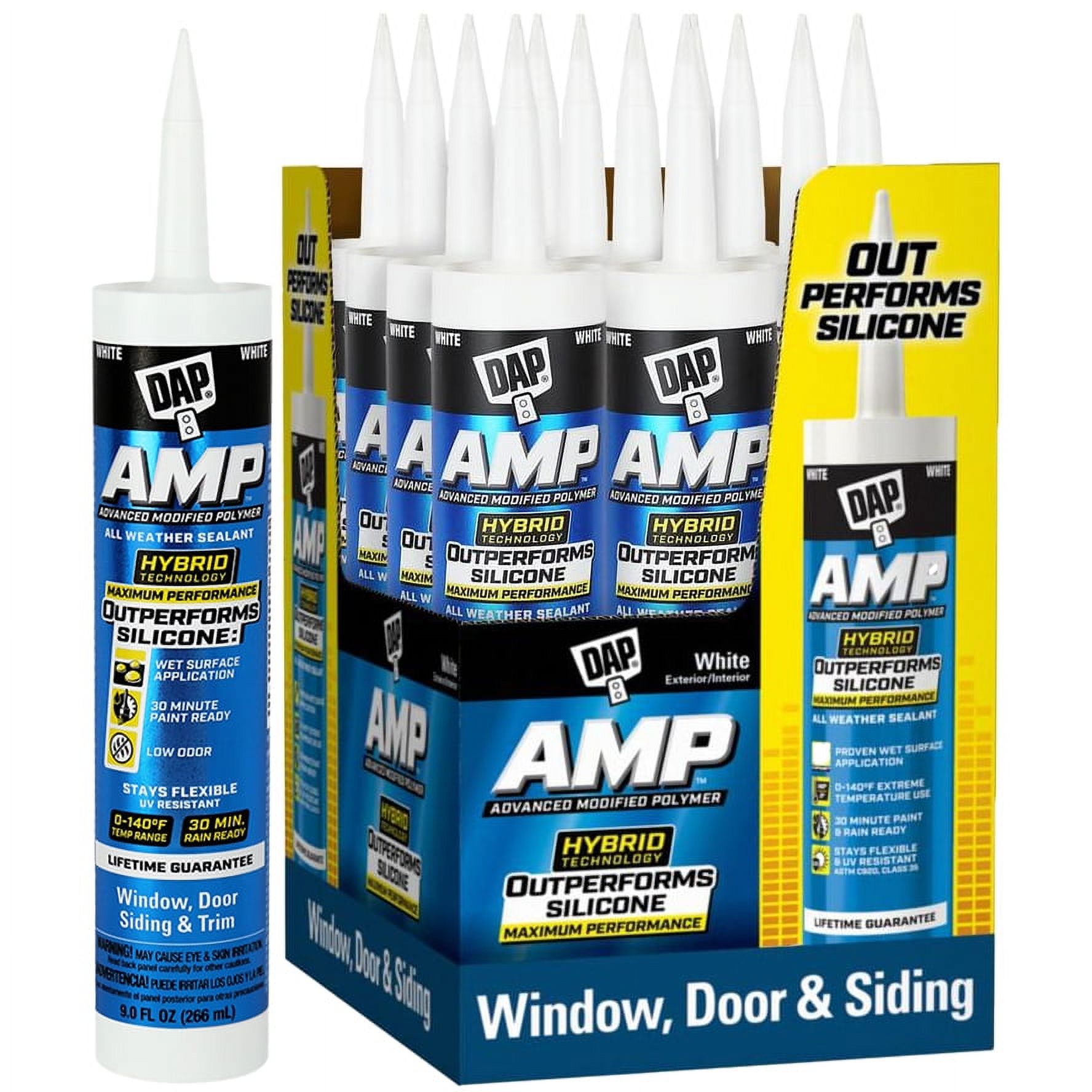 12-Pack of 9 oz Dap 00760 White AMP Advanced Modified Polymer All ...