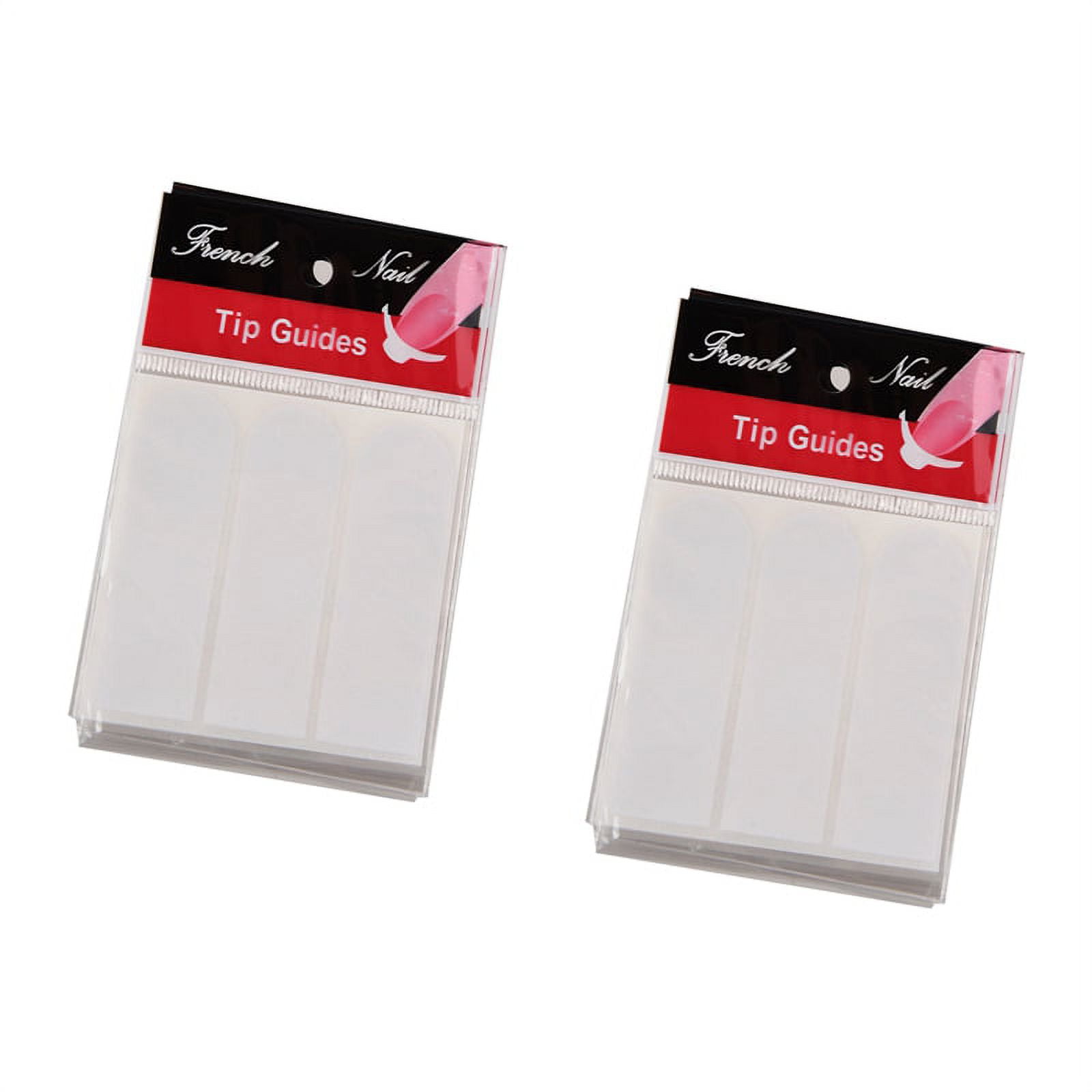 12 Pack of 96 Nail Art French Manicure Tip Guides Stickers - Walmart.com