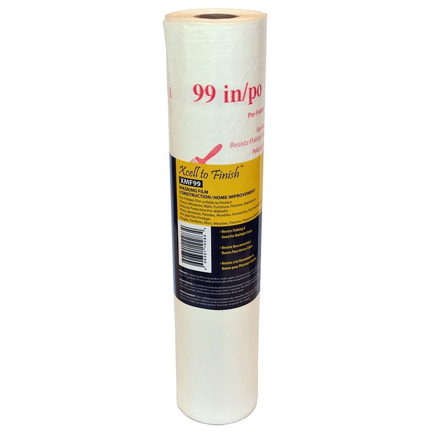 12-Pack of 99” x 90’ IPS XMF99 Finish Line Pre-Folded Masking Film ...