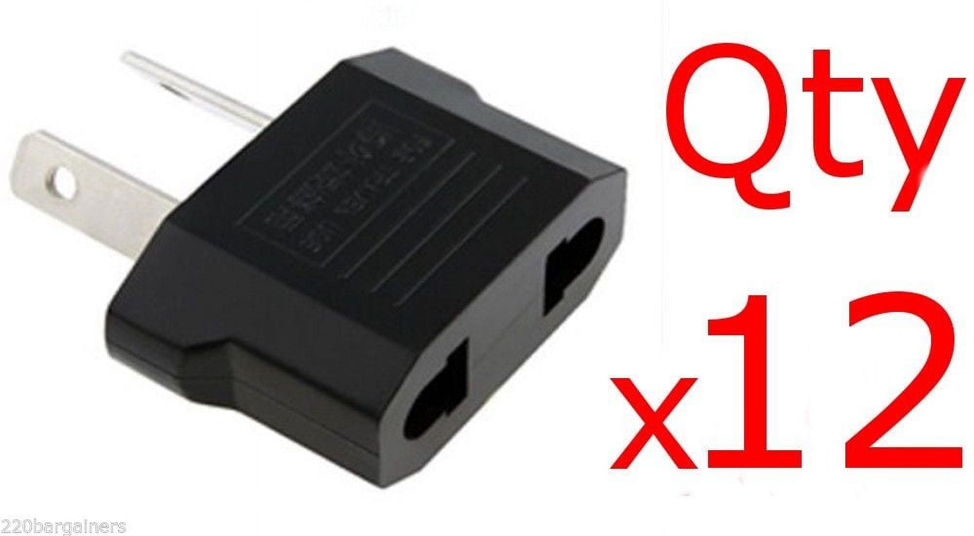 12 Pack of Black Australia / New Zealand Plug Adapters - Change US-Plug ...