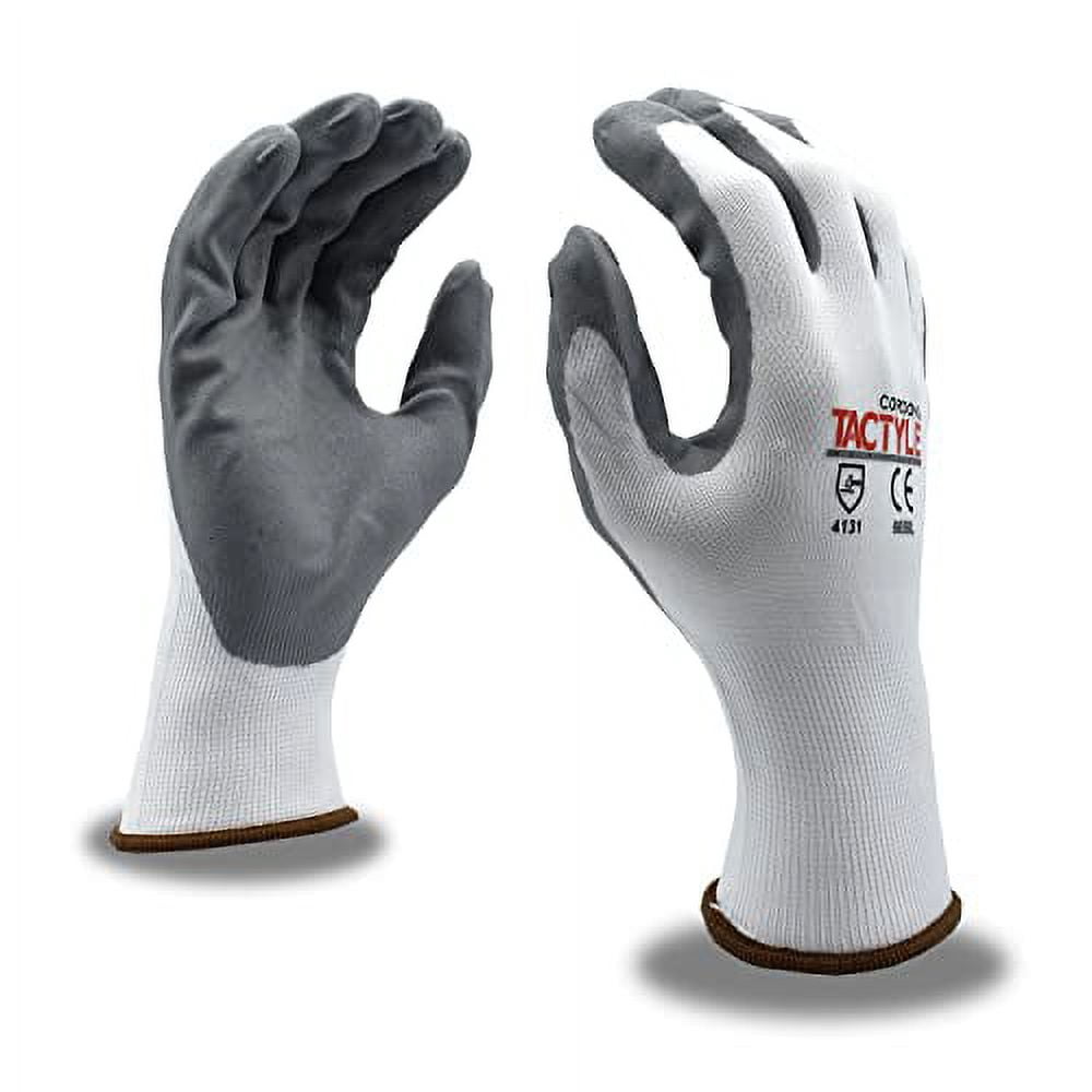 12-Pack of Cordova 6650M Tactyle: 13-Gauge Work Gloves, White Nylon ...