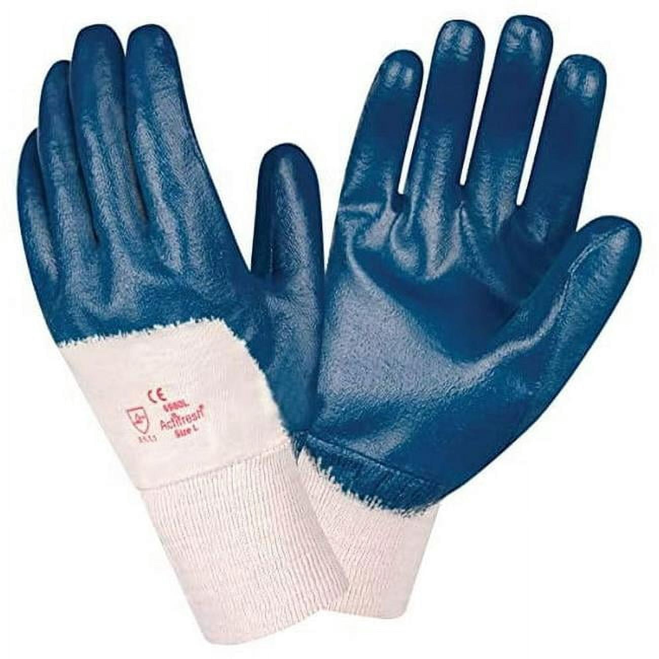 12-Pack of Cordova 6980L Brawler II Premium Dipped Nitrile Work Gloves ...