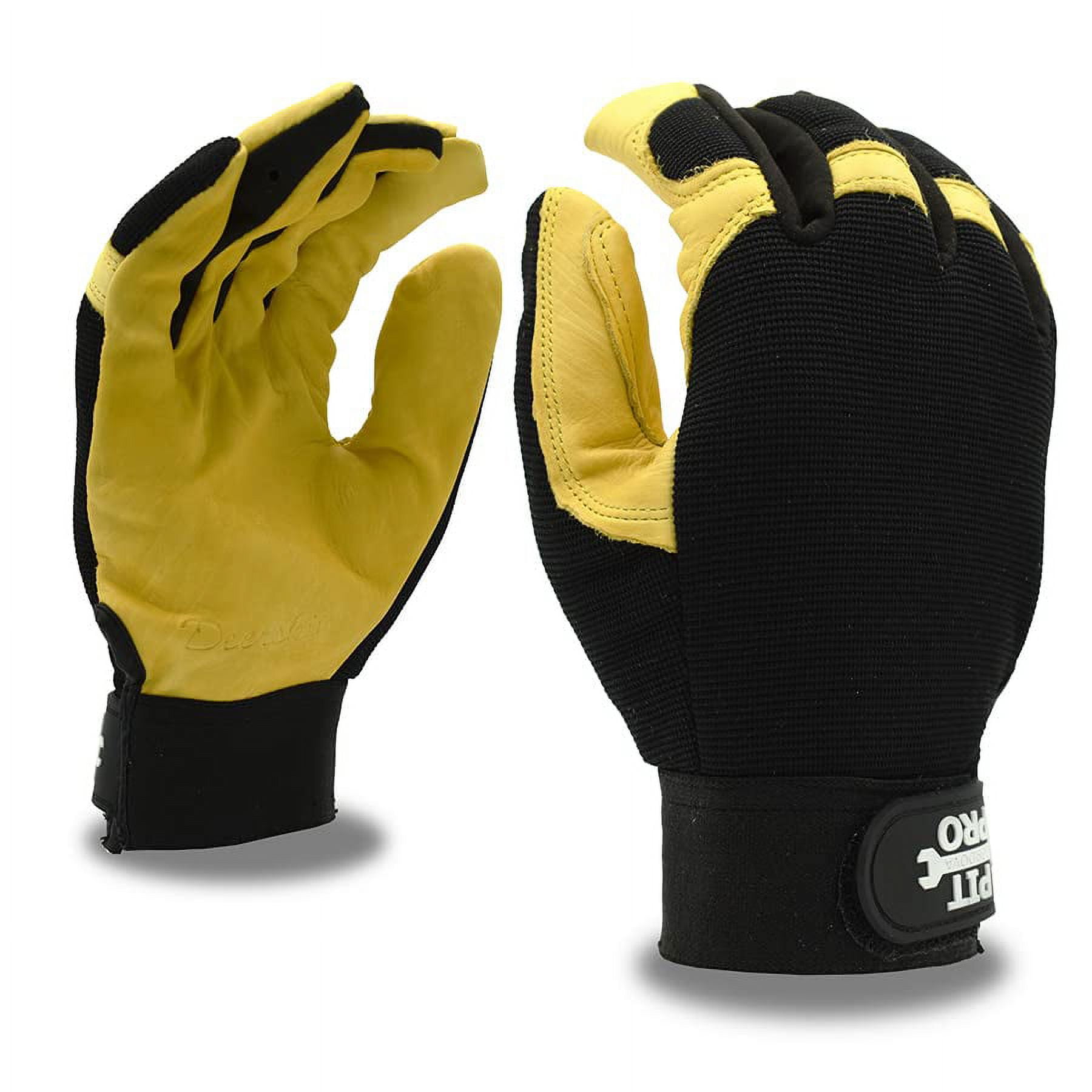 12-Pack of Cordova 77271 Pit Pro Activity Glove Work Gloves, Deerskin ...