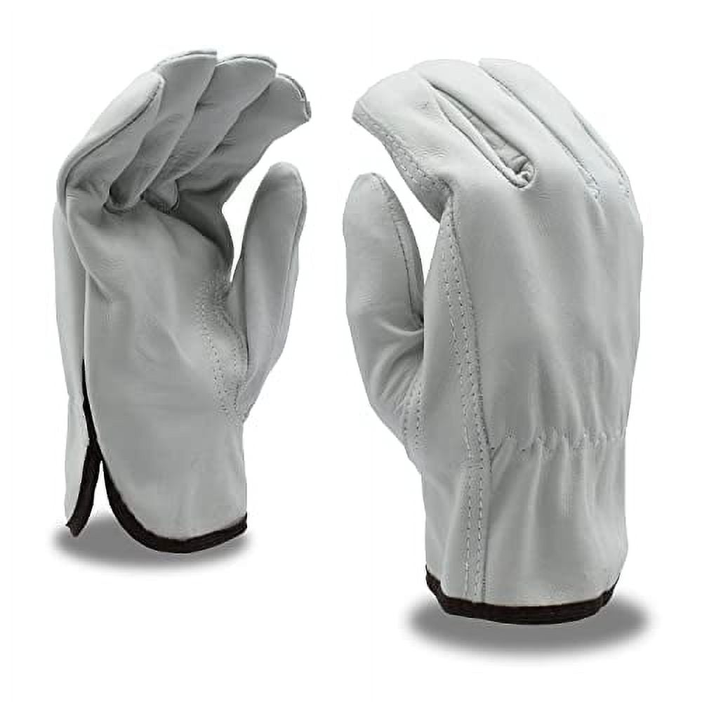12-Pack of Cordova 8210L Standard Grain Cowhide Driver Work Gloves ...