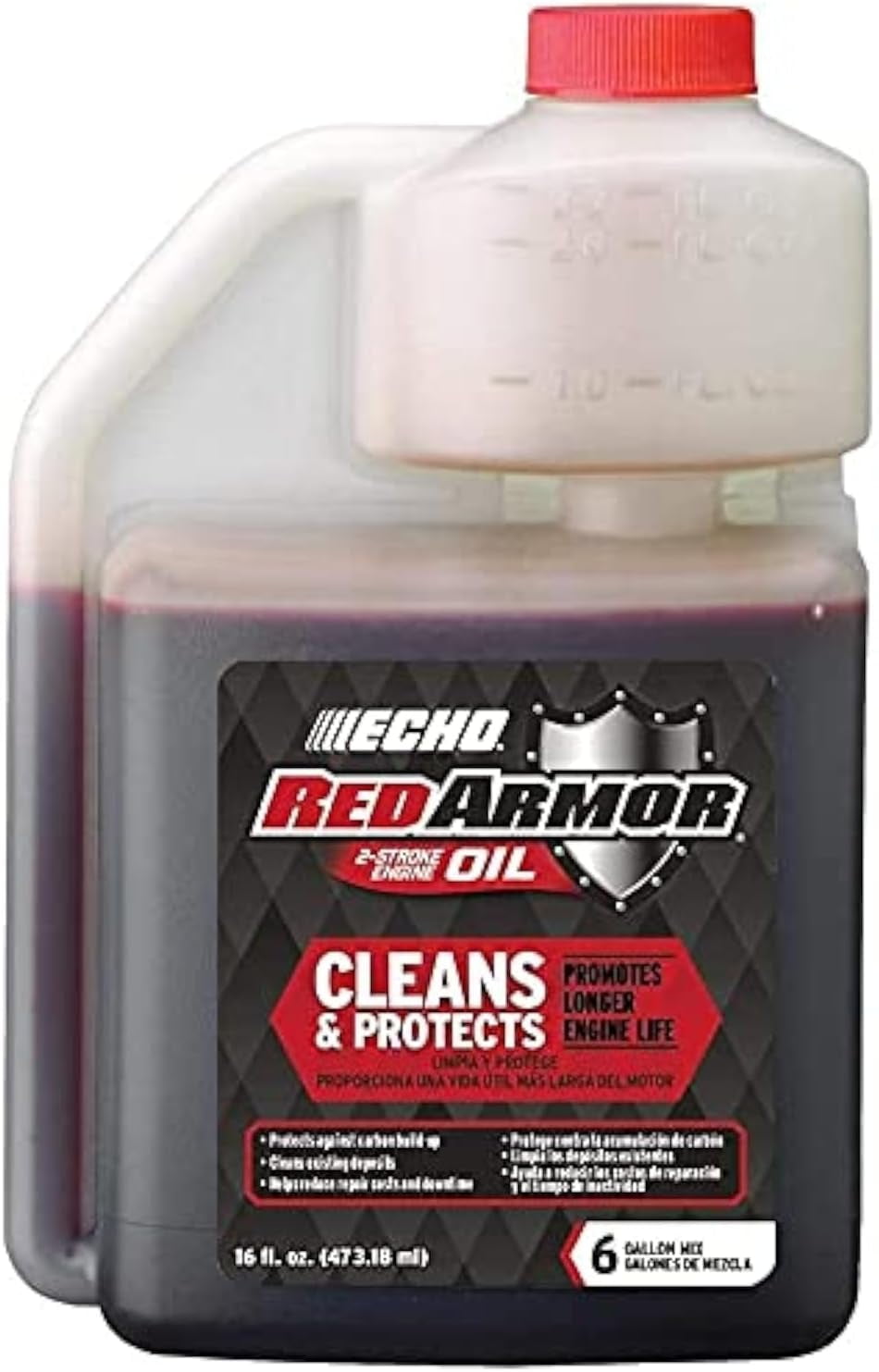 12 Pack of Echo Red Armor 2-Stroke Engine Oil 16 oz Bottle 50:1 Mix for ...