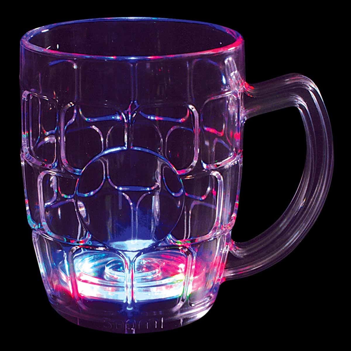 12-Pack of 14 oz Light Up Beer Mug Novelty Multi-Color LED Flashing ...