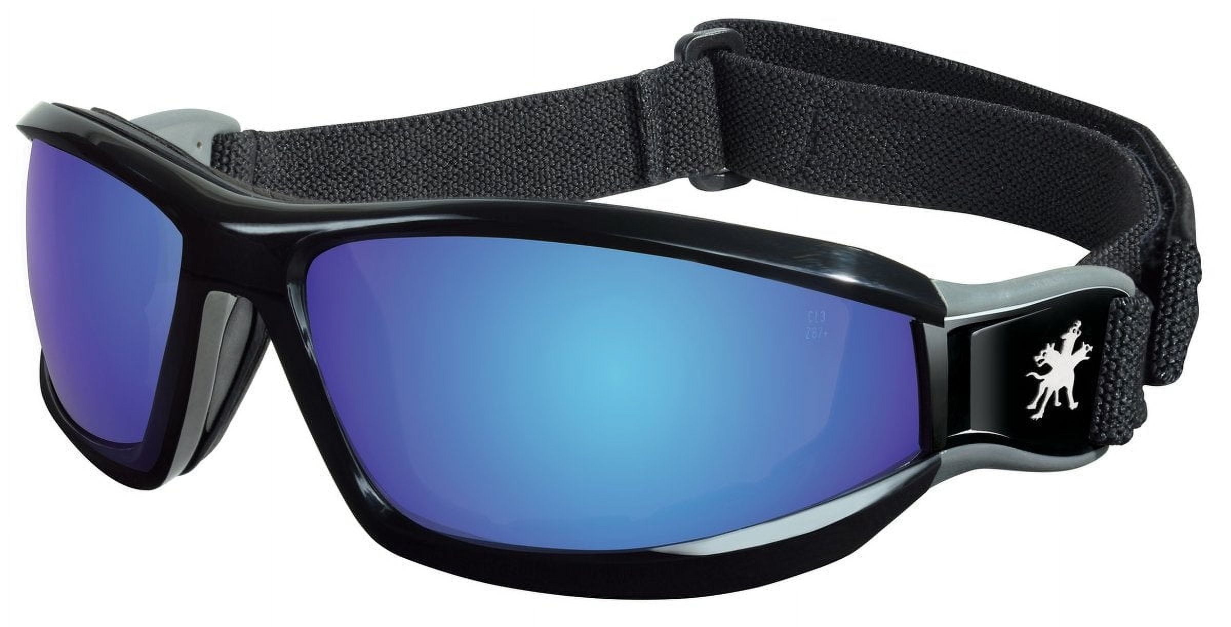 12 Pack of MCR Safety RP118B Swagger RP1 Series Black Safety Goggle with Blu - Walmart.com