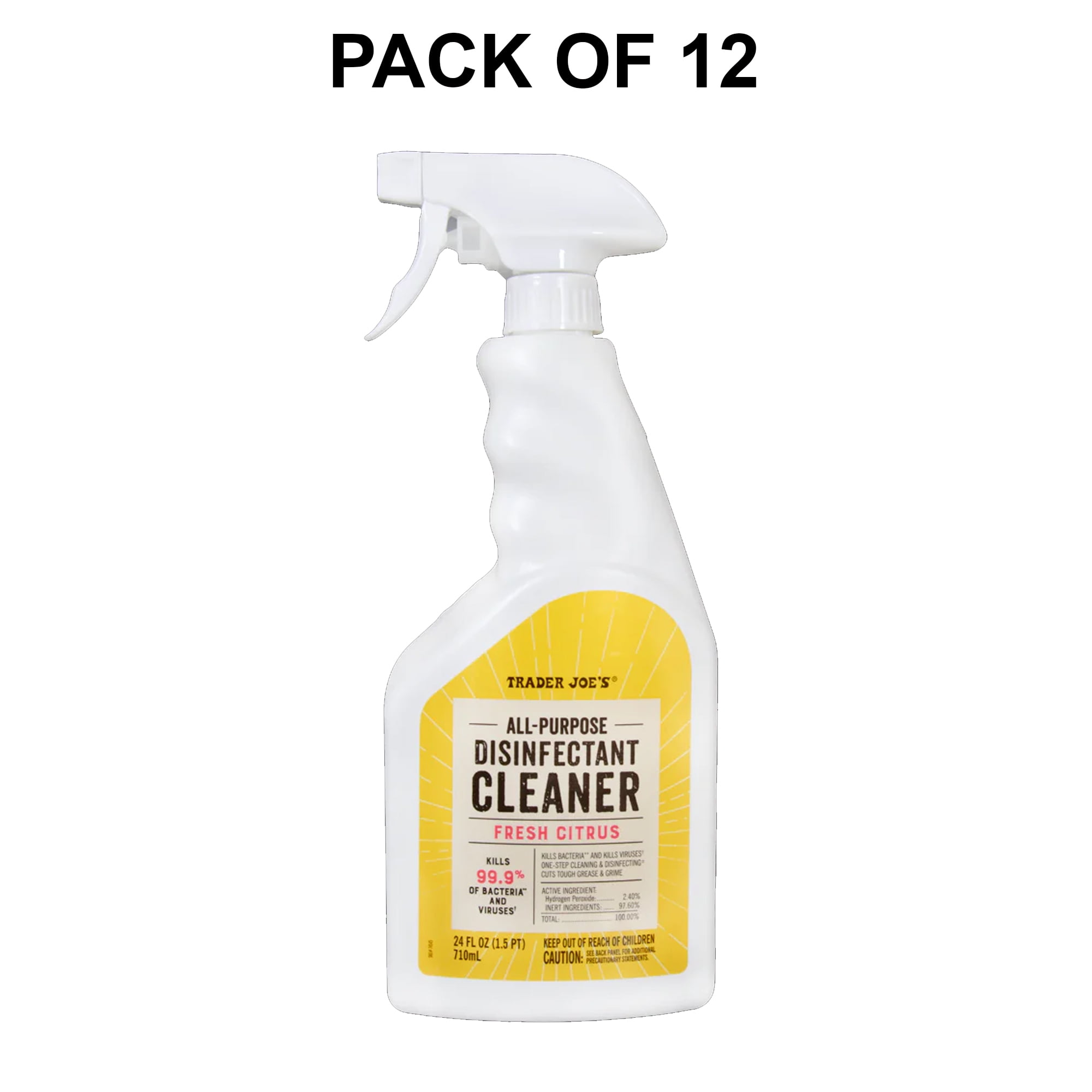 12 Pack of Trader Joe’s All Purpose Disinfectant Cleaner | 24 Fl Oz - Walmart.com