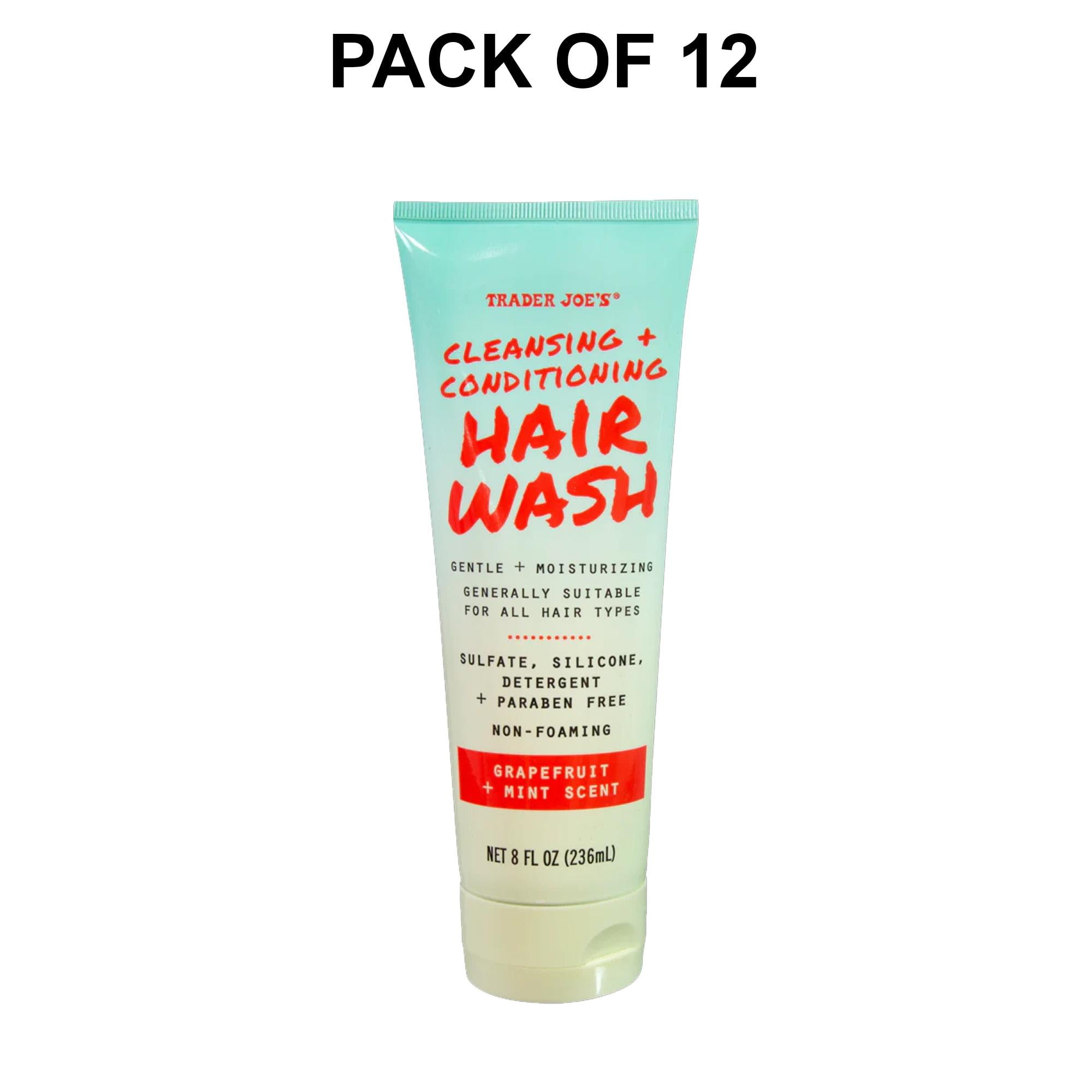 12 Pack of Trader Joe’s Cleansing + Conditioning Hair Wash | 8 Fl Oz - Walmart.com