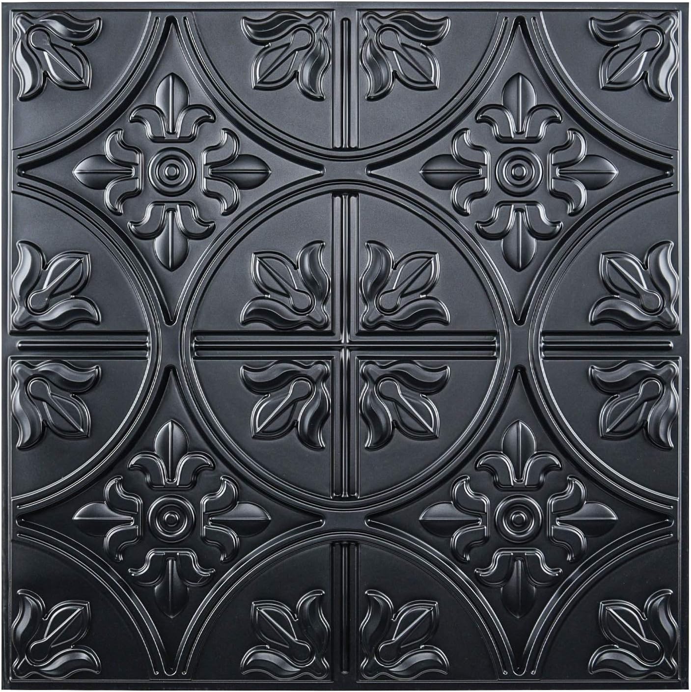 12-Pack of Traditional Black Wall Panels - Walmart.com