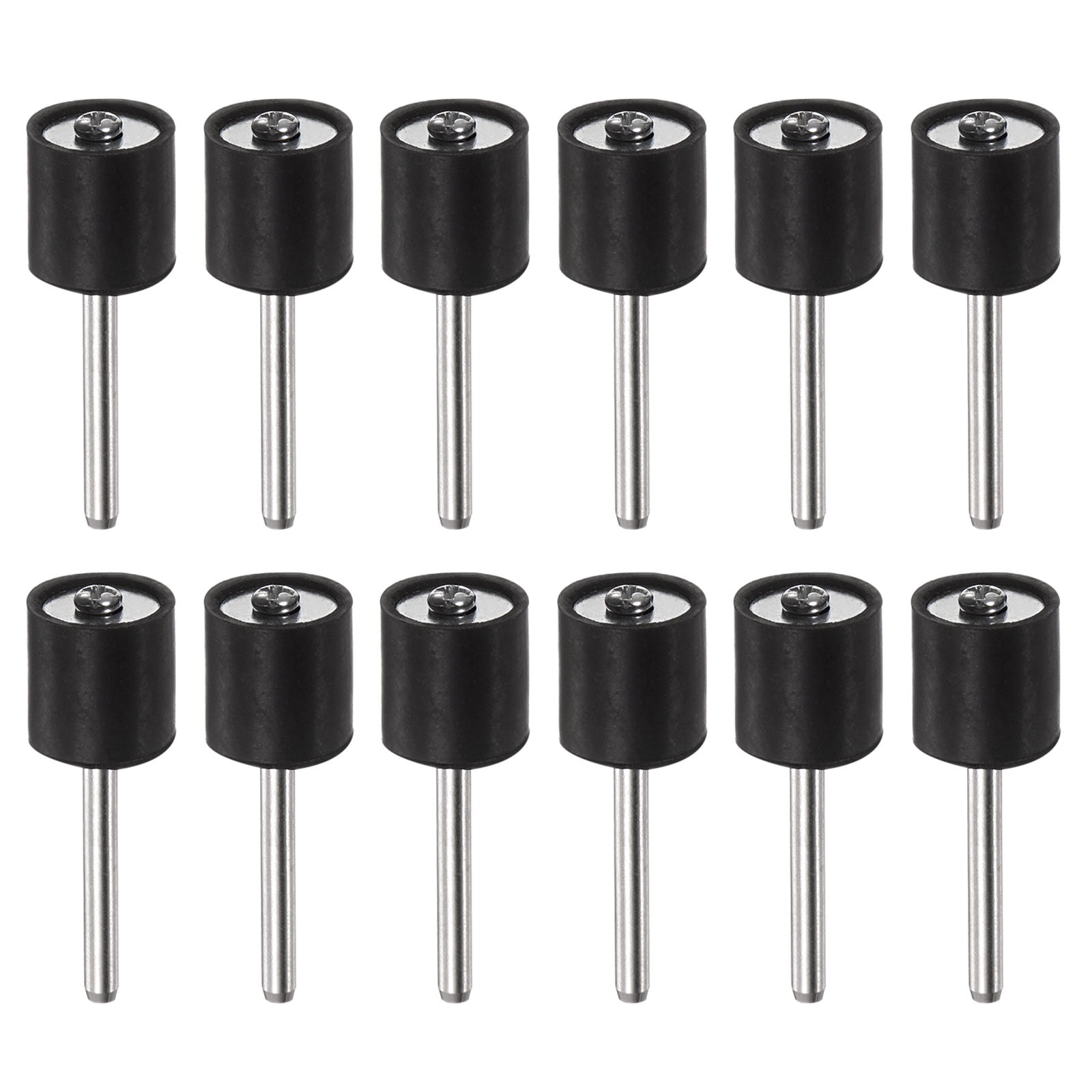 12 Packs 1/2 Inch Sanding Drum Rubber Mandrels 1/8 inch Shank Sanding ...