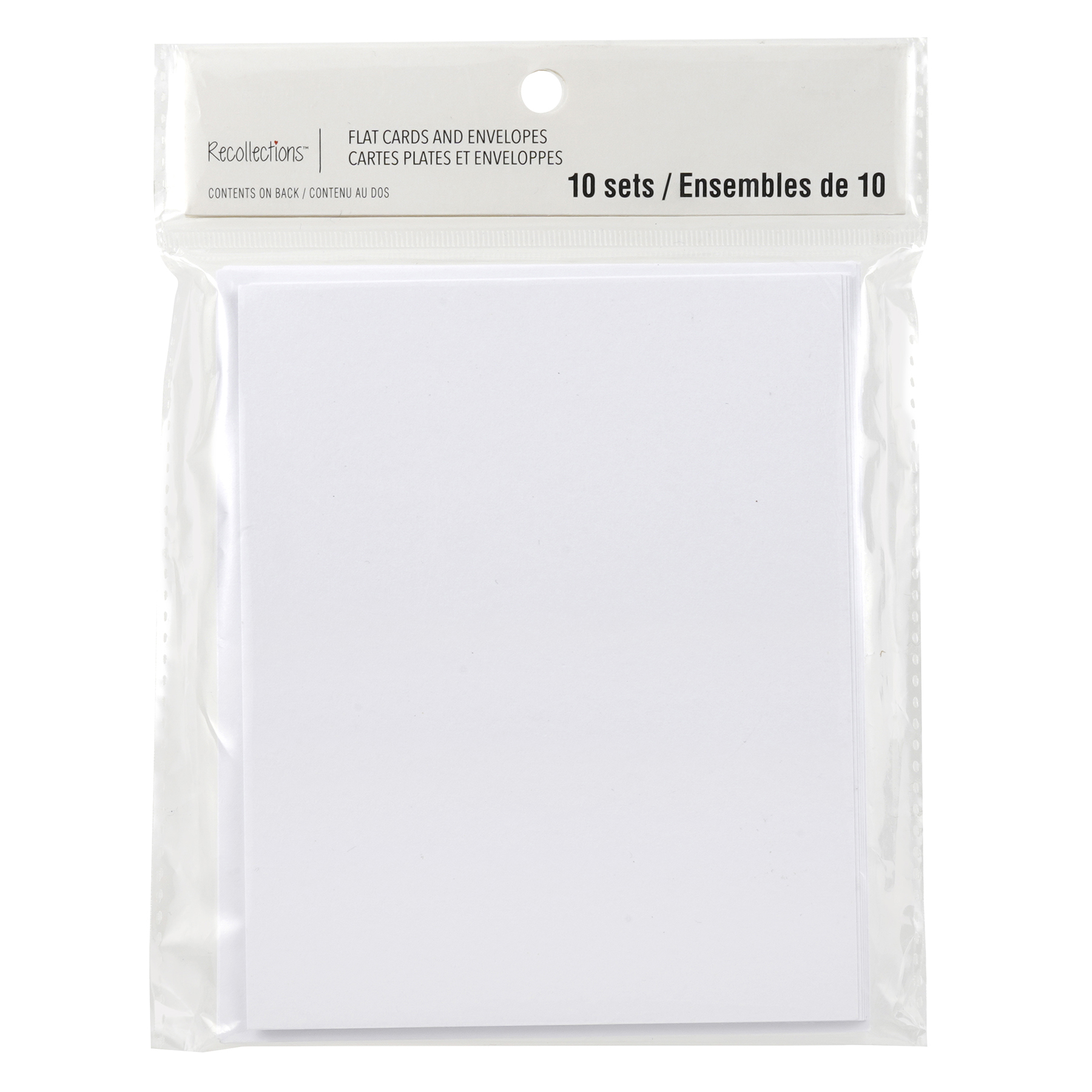 12 Packs: 10 ct. (120 total) 4.25" x 5.5" White Flat Cards & Envelopes ...