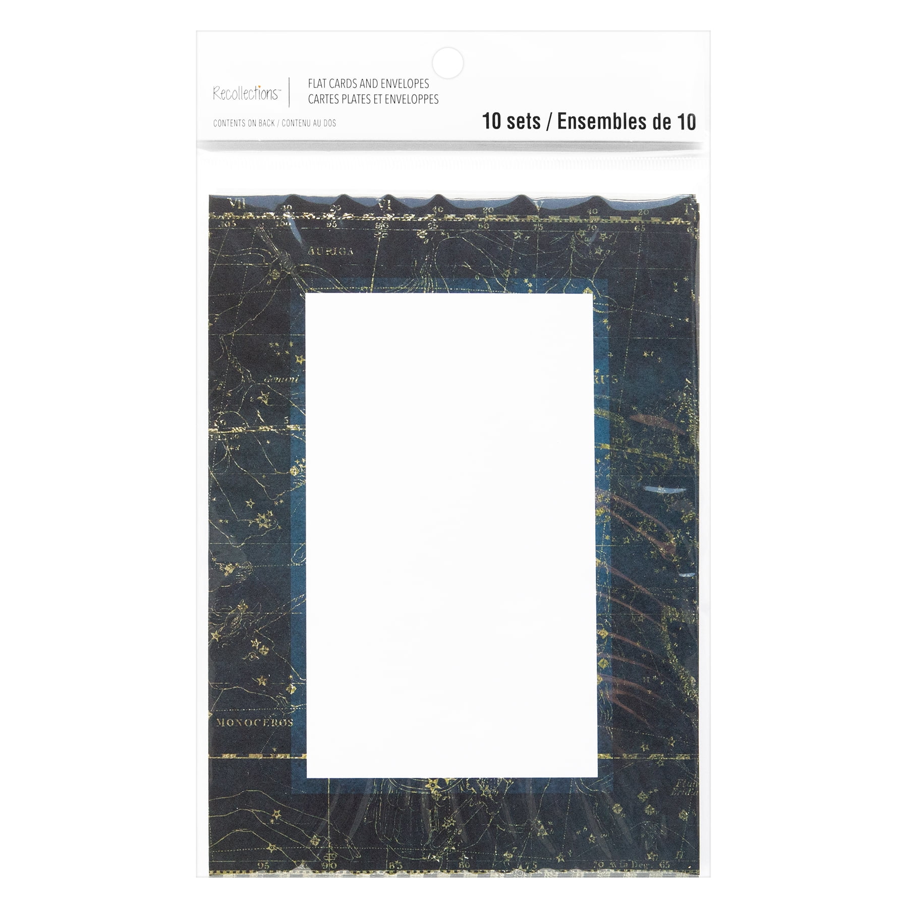 12 Packs: 10 ct. (120 total) 5" x 7" Celestial Flat Cards & Envelopes ...