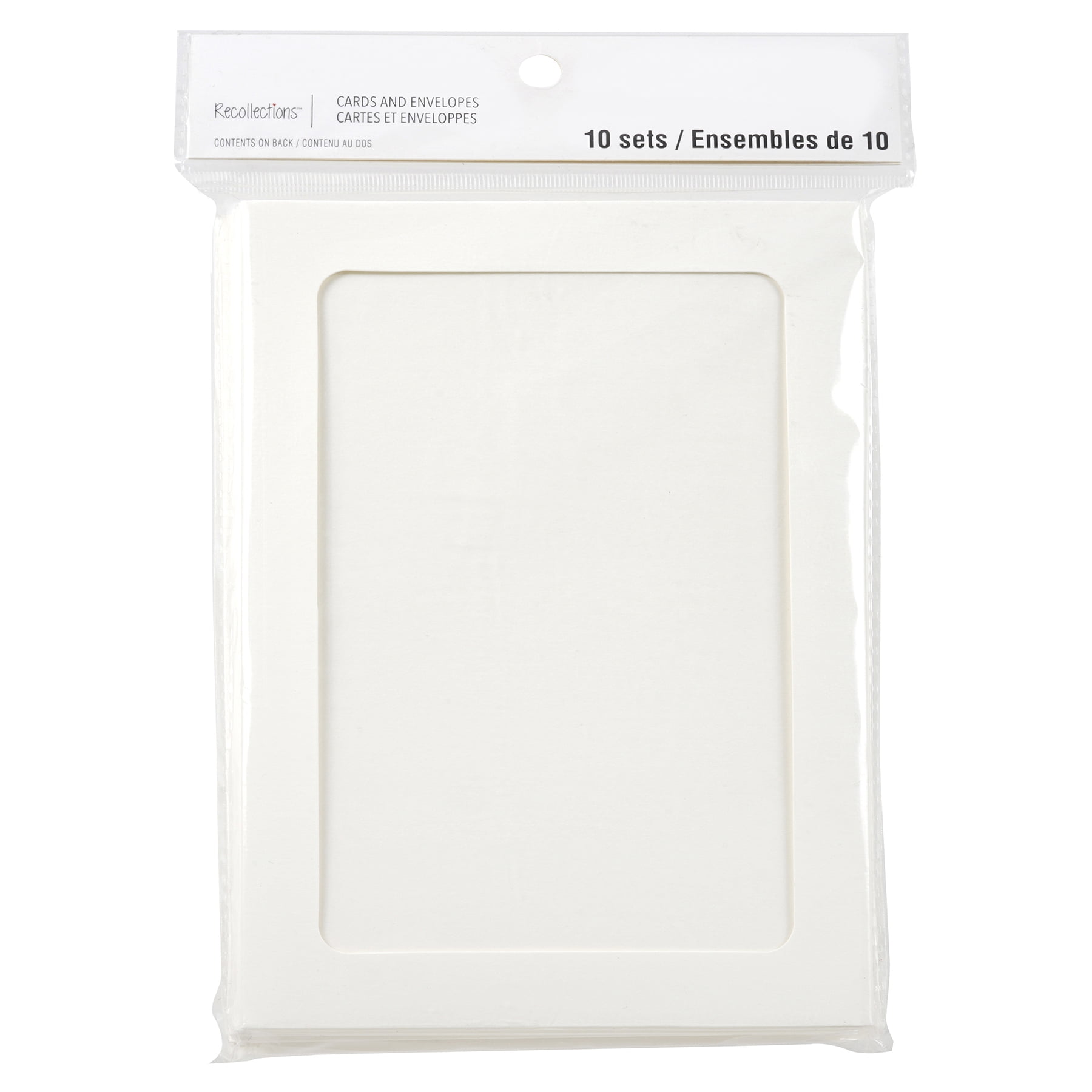 12 Packs: 10 ct. (120 total) 5" x 7" Ivory Frame Cards & Envelopes by ...