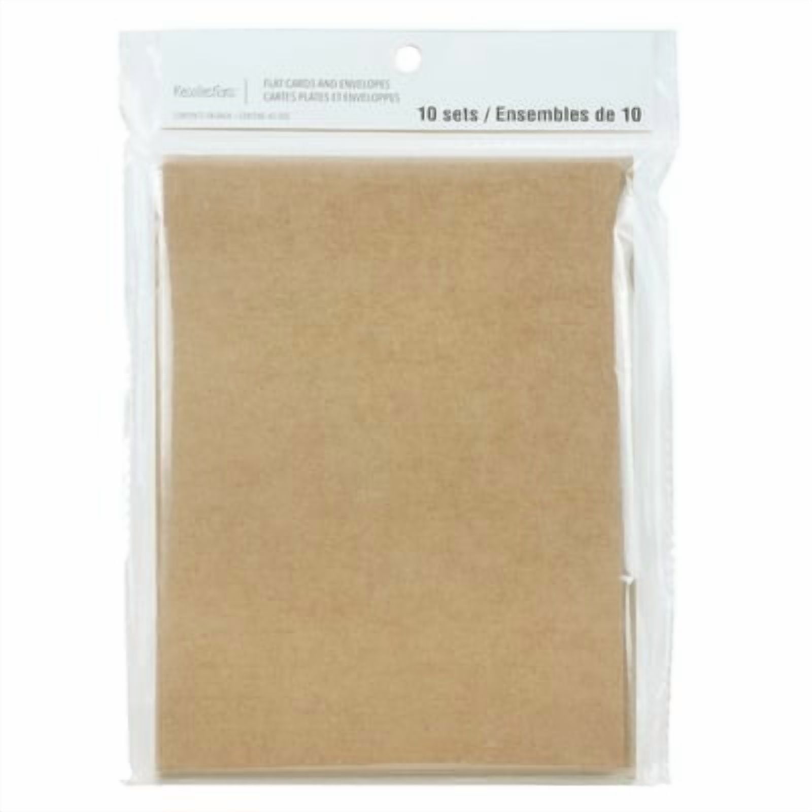 12 Packs: 10 ct. (120 total) 5" x 7" Kraft Flat Cards & Envelopes by Recollections™ - Walmart.com