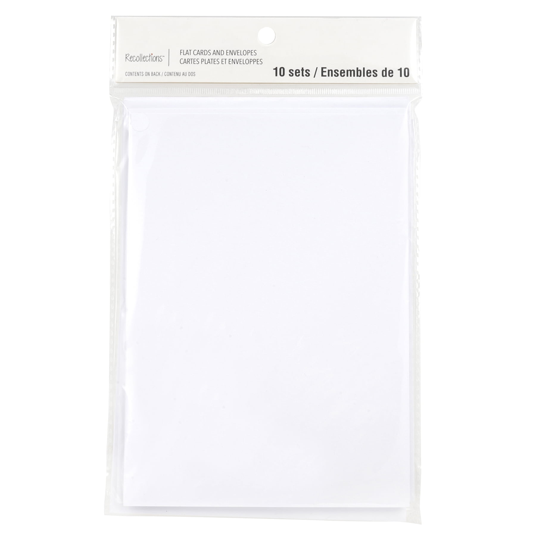 12 Packs: 10 ct. (120 total) 5" x 7" White Flat Cards & Envelopes by ...