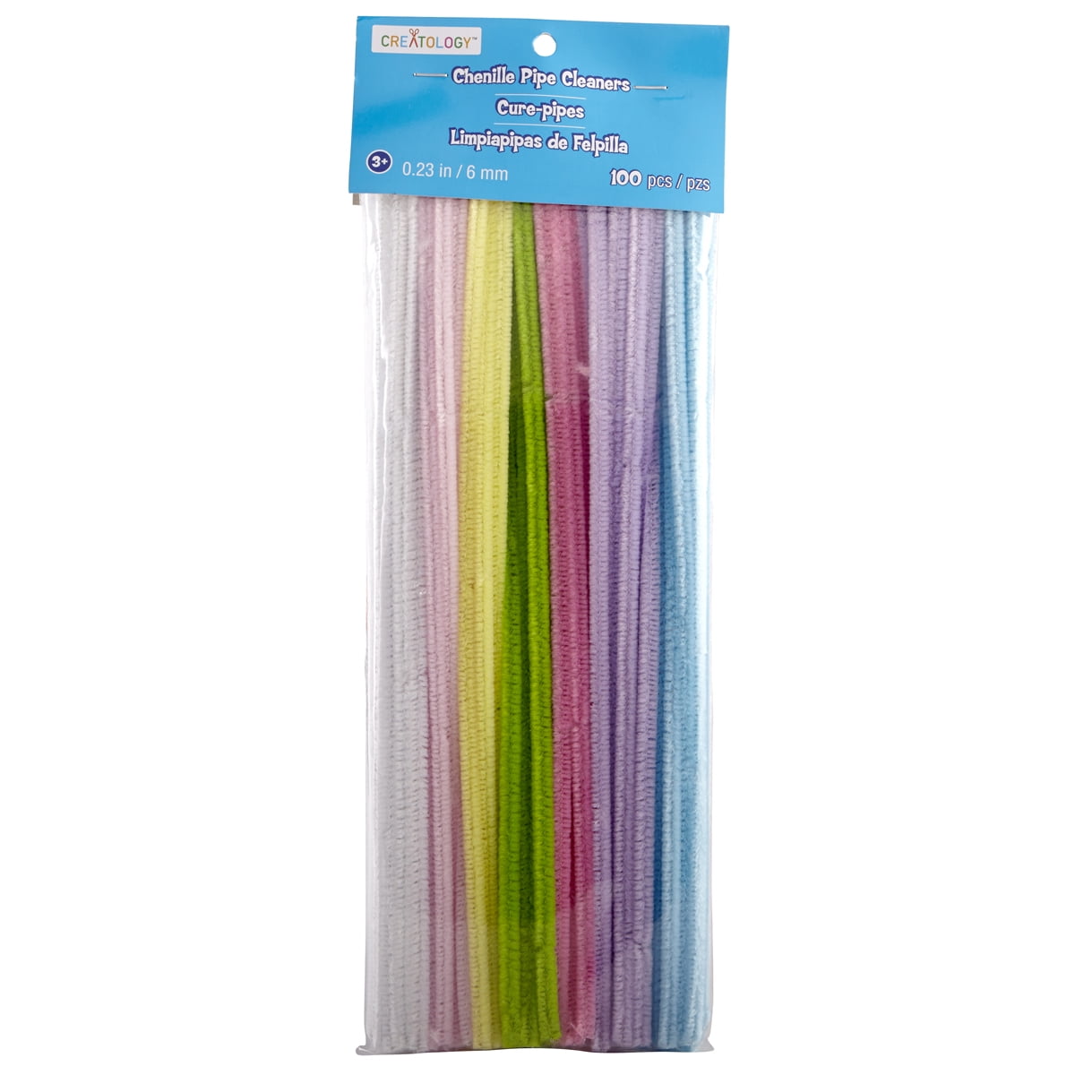 12 Packs: 100 ct. (1,200 total) Pastel Chenille Pipe Cleaners Value ...