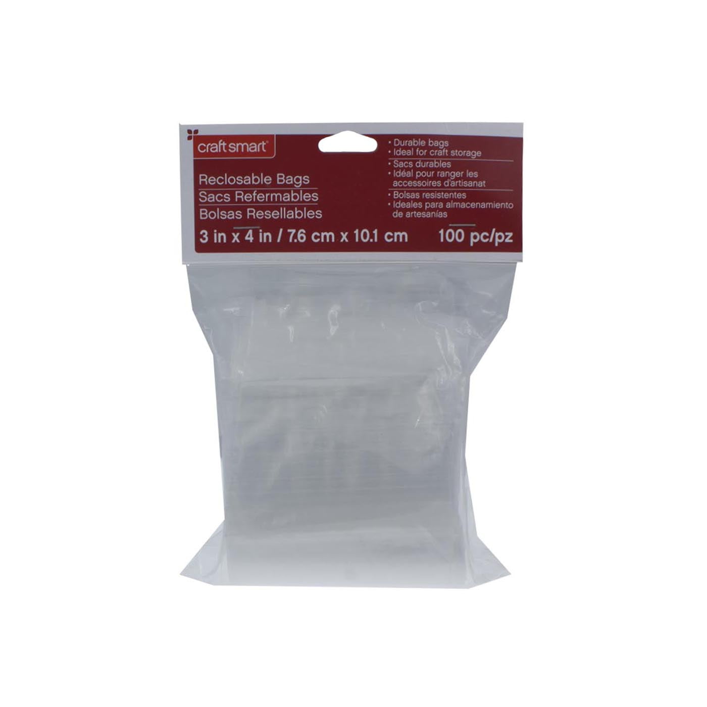 12 Packs: 100 ct. (1200 total) Recloseable Bags by Craft Smart ...