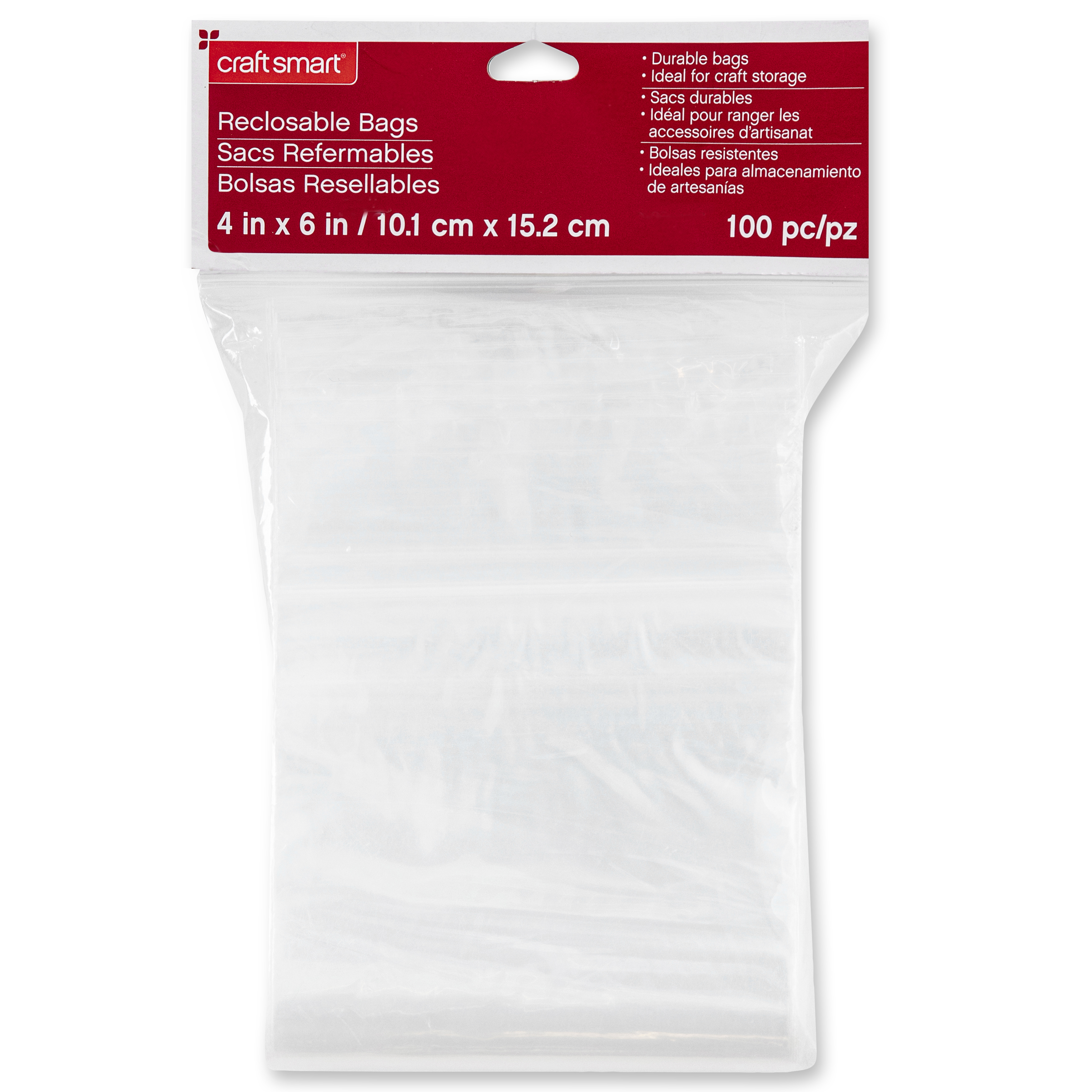 12 Packs: 100 ct. (1200 total) Recloseable Bags by Craft Smart ...