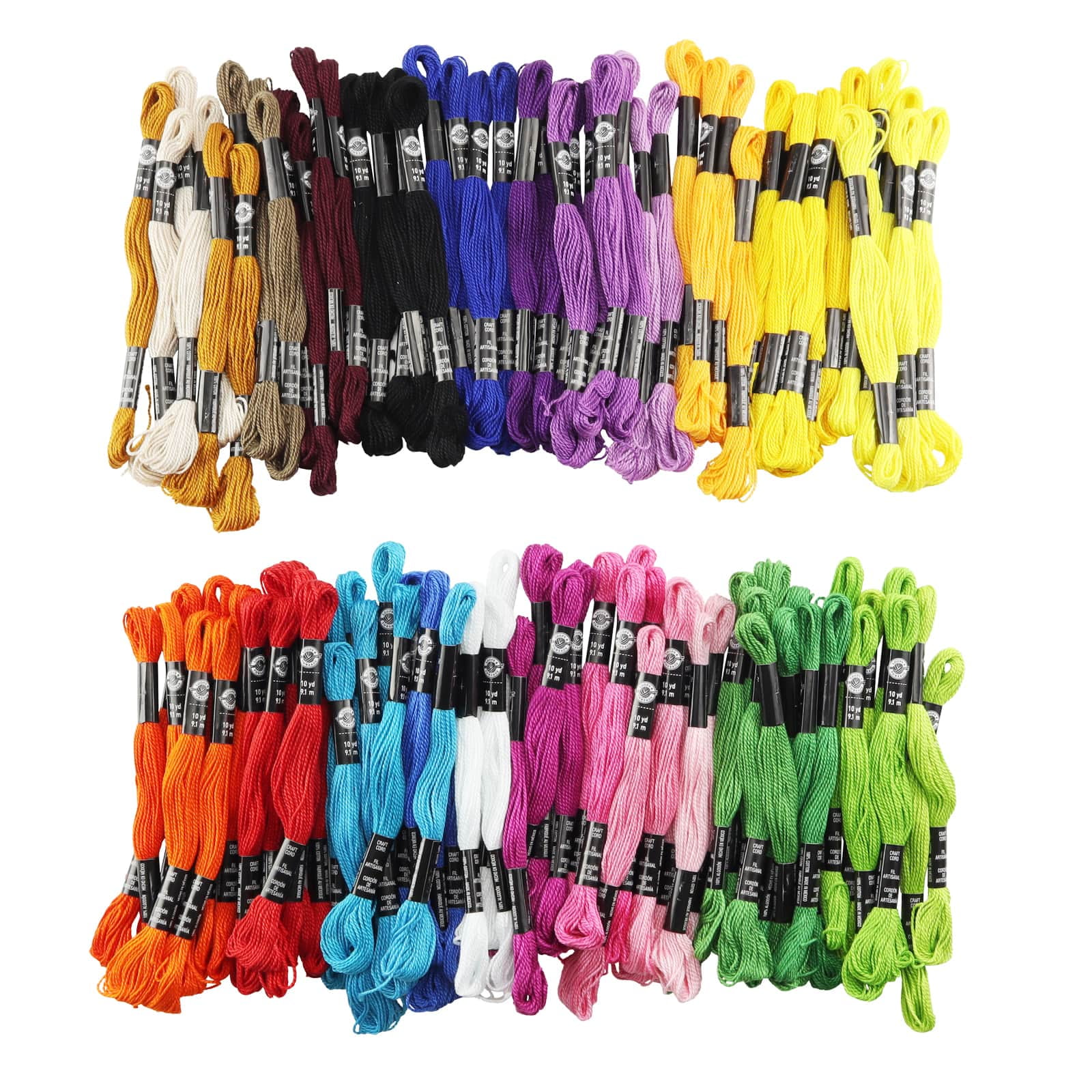 12 Packs: 105 ct. (1260 total) Craft Cord Value Pack by Loops & Threads ...